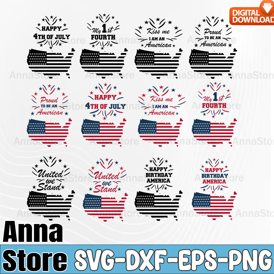 4th of July SVG Bundle ,Independence Day Svg,Independence Da | Inspire ...