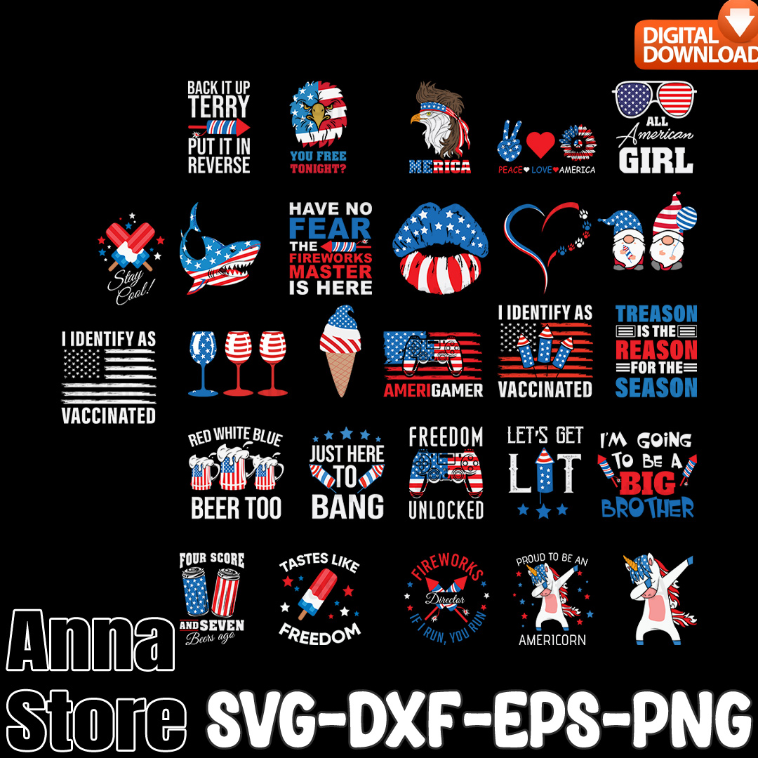 4th of July Bundle SVG ,Independence Day Svg Bundle,4th Of J - Inspire ...