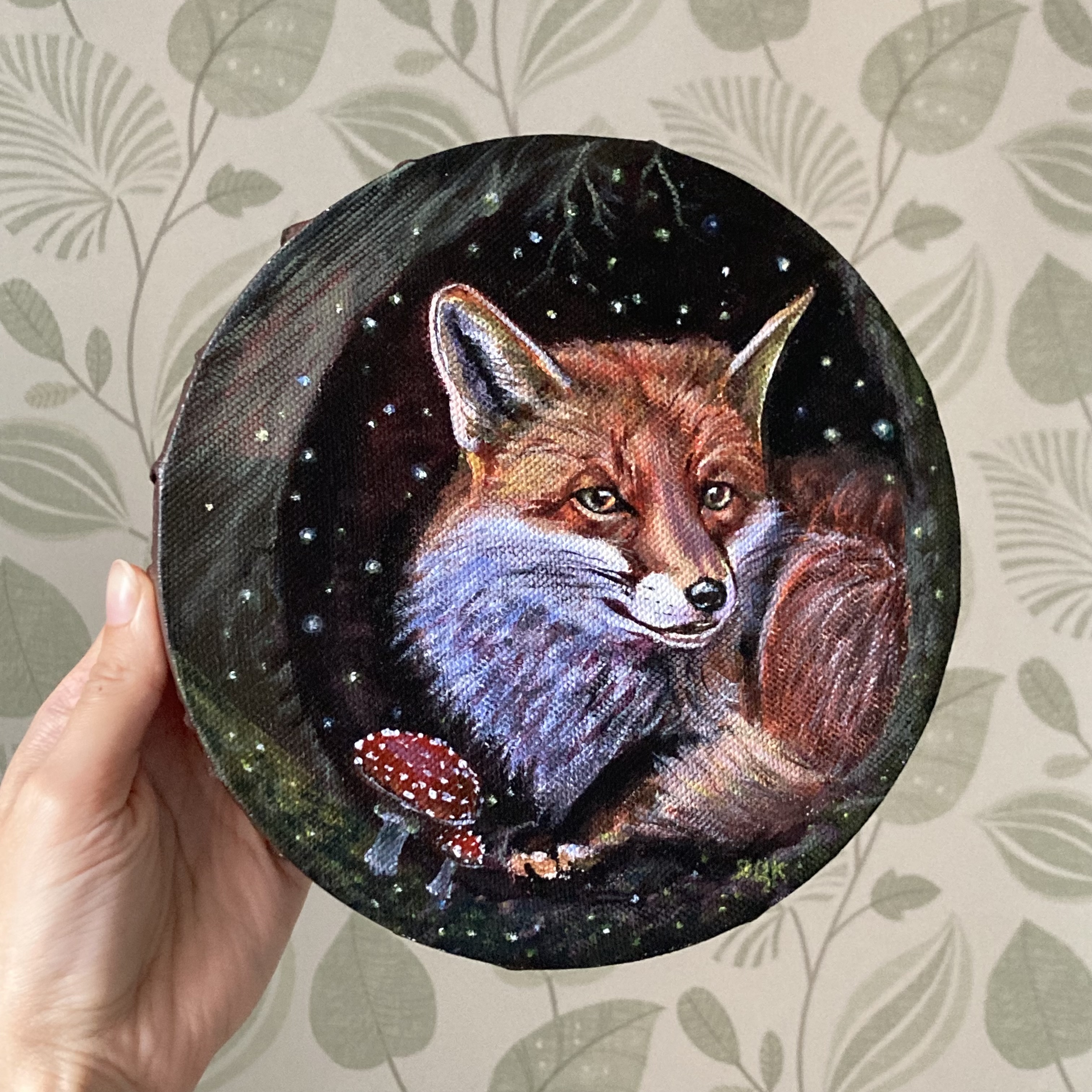 Original Fox Painting, Small Fox On Canvas, Cottagecore Pai | Inspire ...