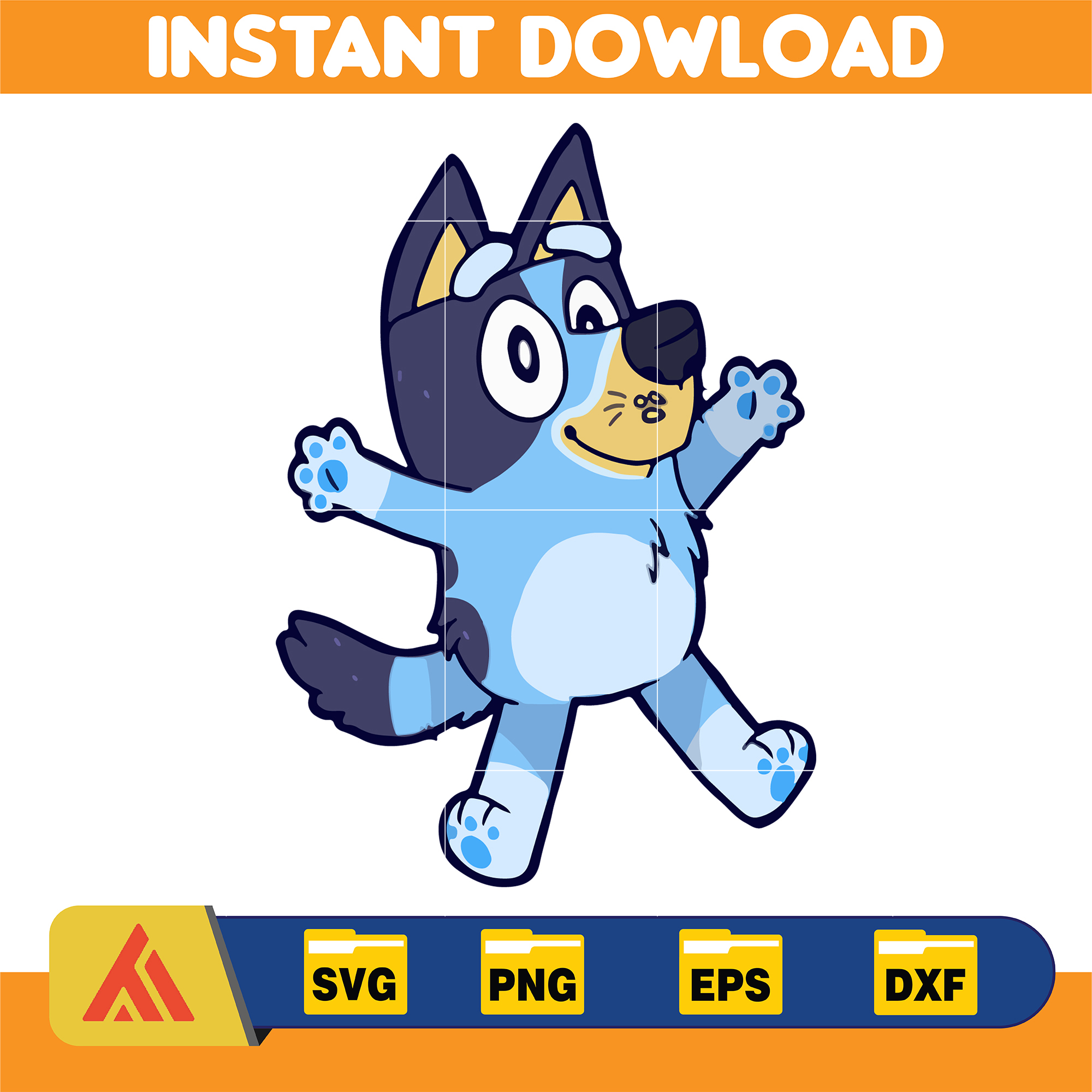 Bluey SVG, Bluey Cut Files, Bluey Clipart, Bluey PNG, Bluey | Inspire ...