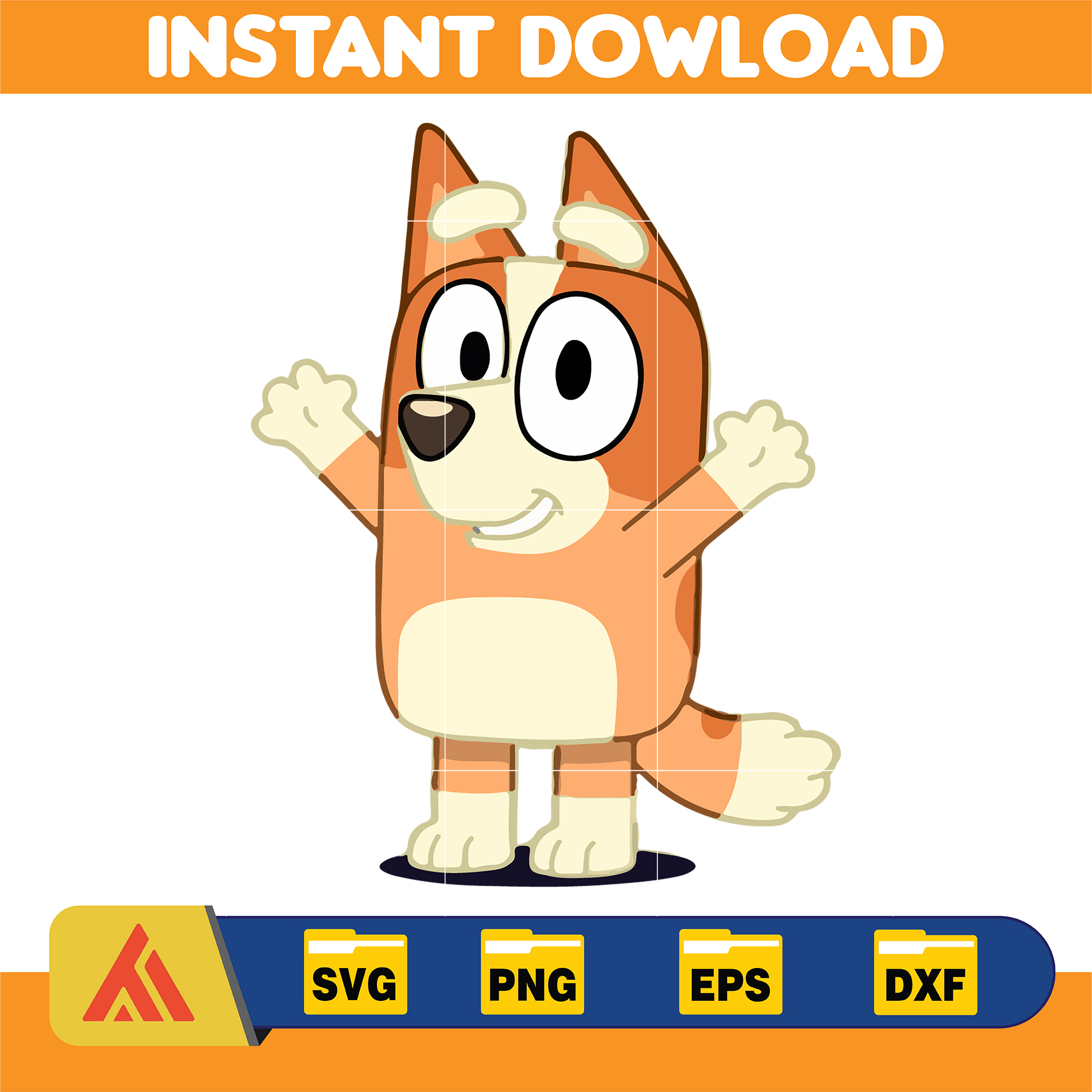 Bluey SVG, Bluey Cut Files, Bluey Clipart, Bluey PNG, Bluey | Inspire ...