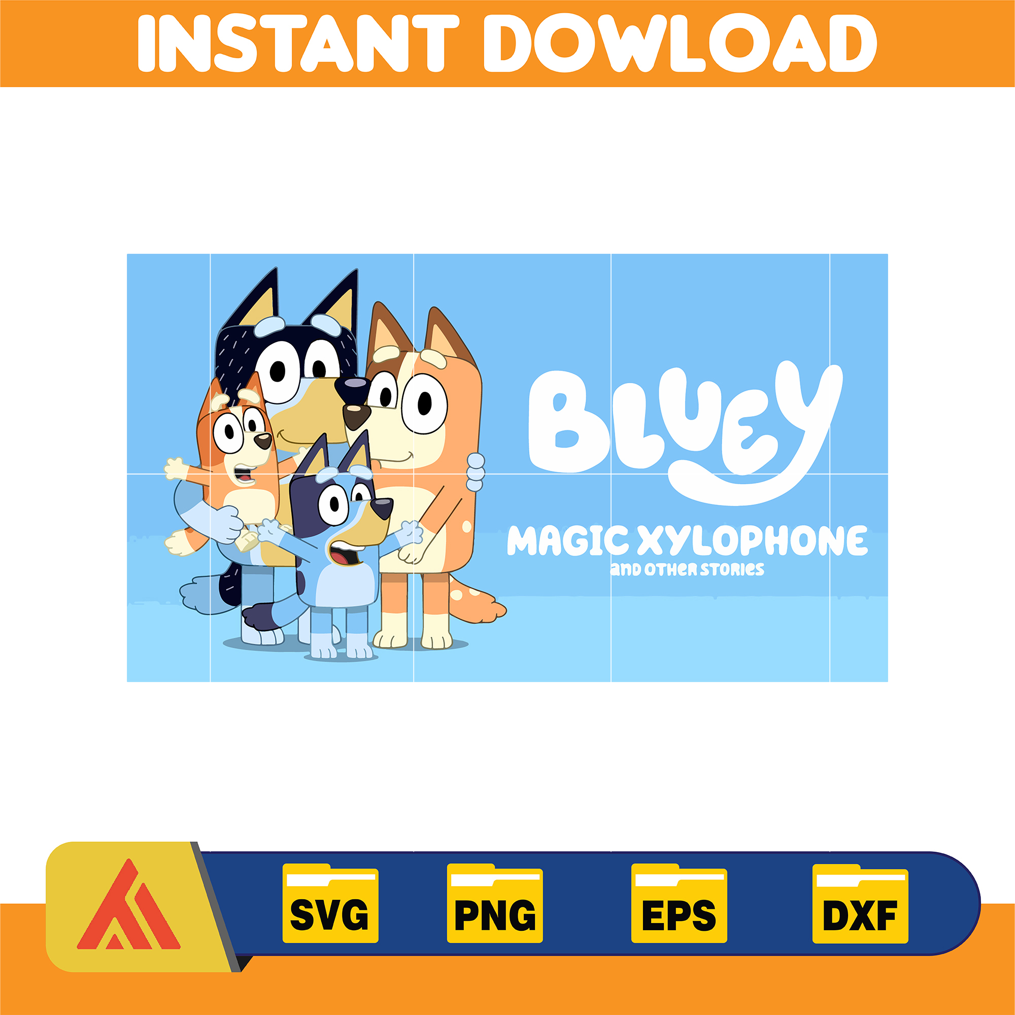 Bluey SVG, Bluey Cut Files, Bluey Clipart, Bluey PNG, Bluey | Inspire ...