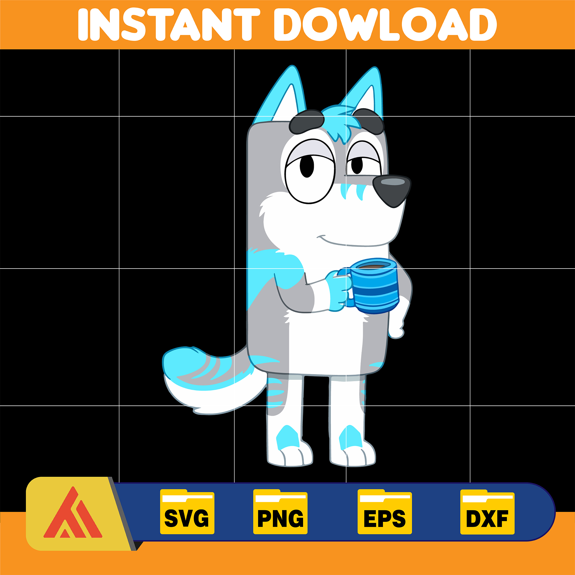 Bluey SVG, Bluey Cut Files, Bluey Clipart, Bluey PNG, Bluey - Inspire ...