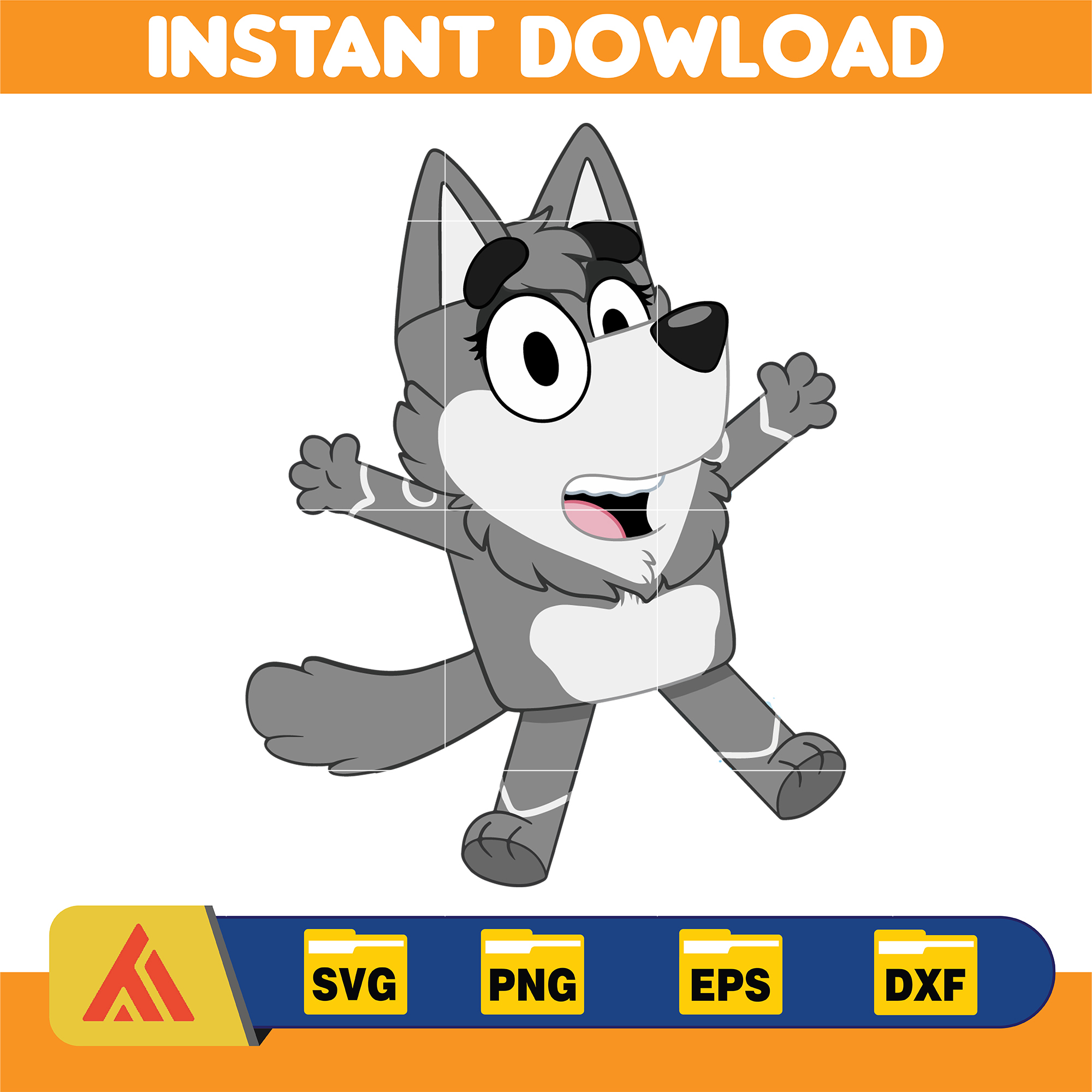 Bluey SVG, Bluey Cut Files, Bluey Clipart, Bluey PNG, Bluey | Inspire ...