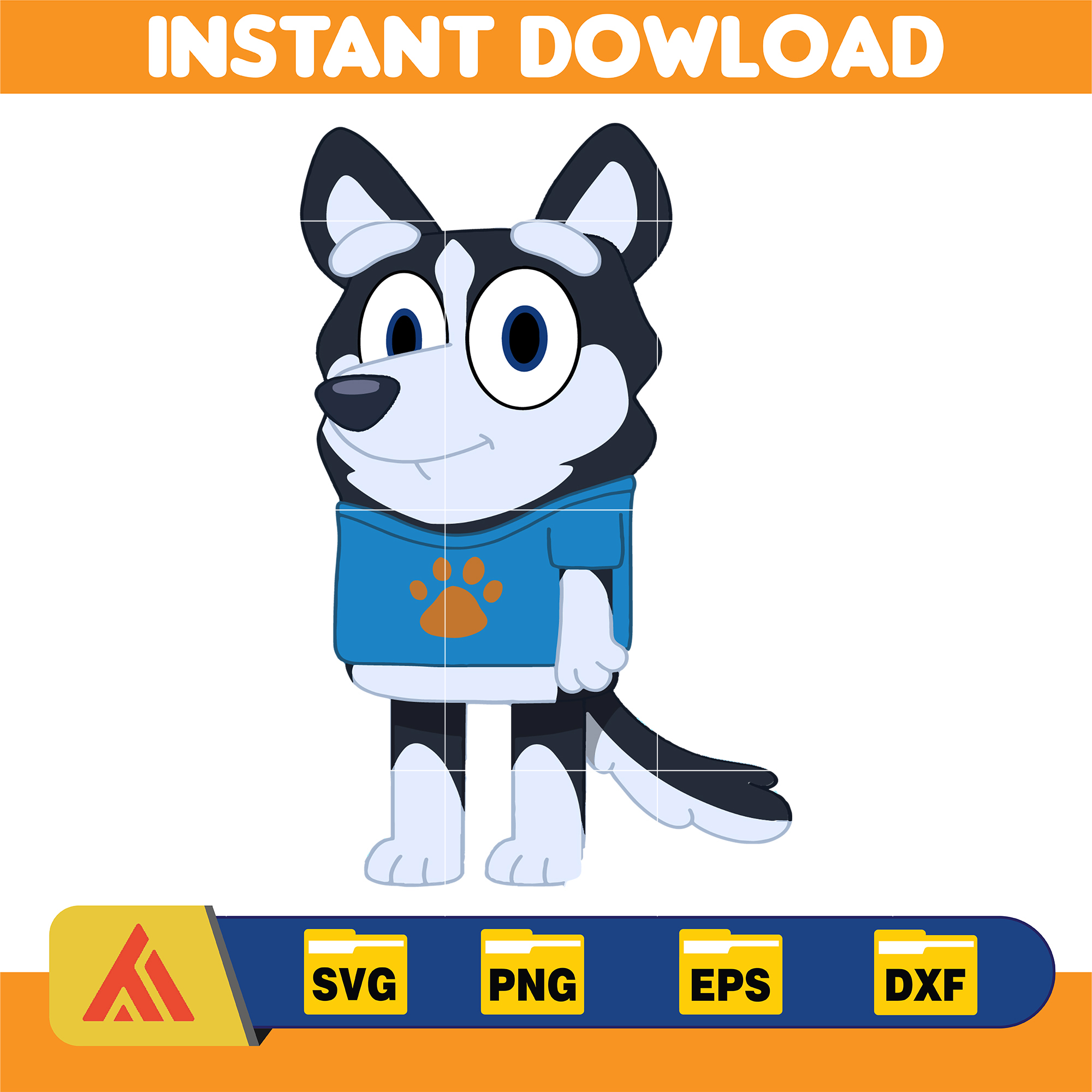 Bluey SVG, Bluey Cut Files, Bluey Clipart, Bluey PNG, Bluey | Inspire ...