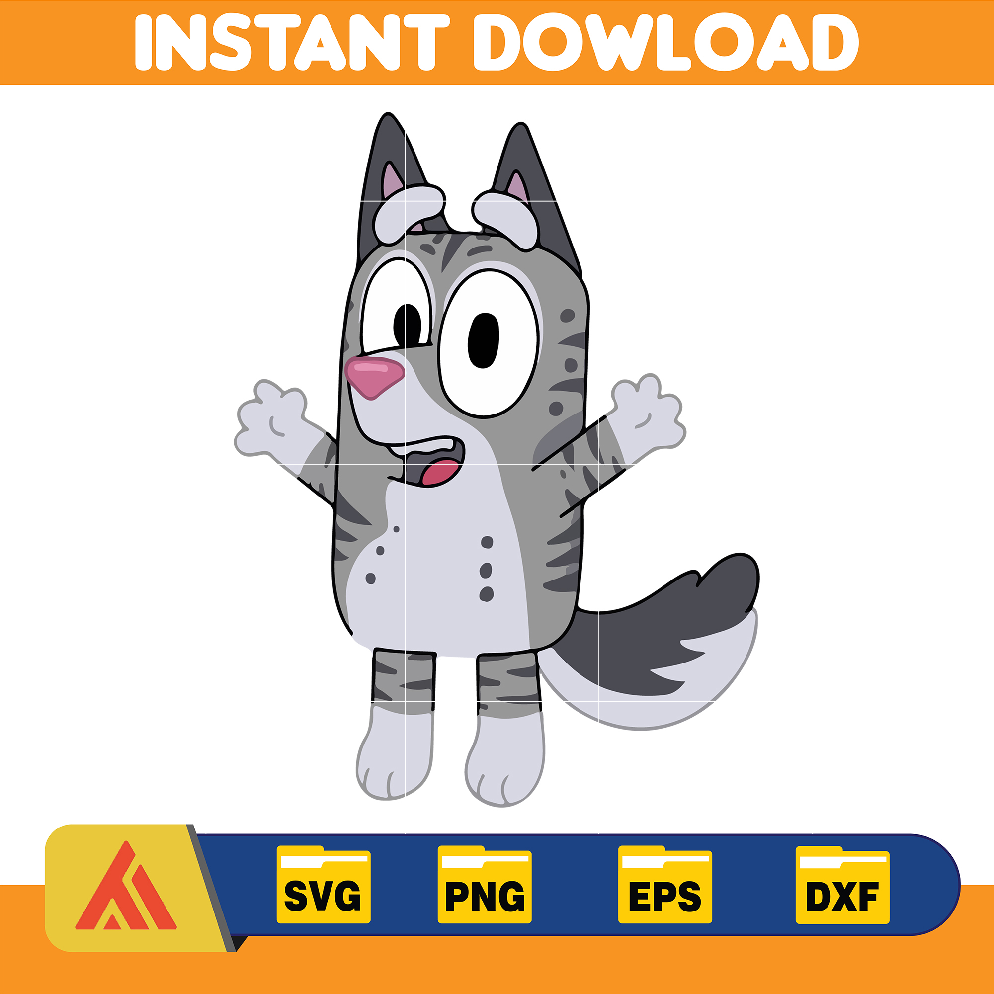 Bluey SVG, Bluey Cut Files, Bluey Clipart, Bluey PNG, Bluey | Inspire ...