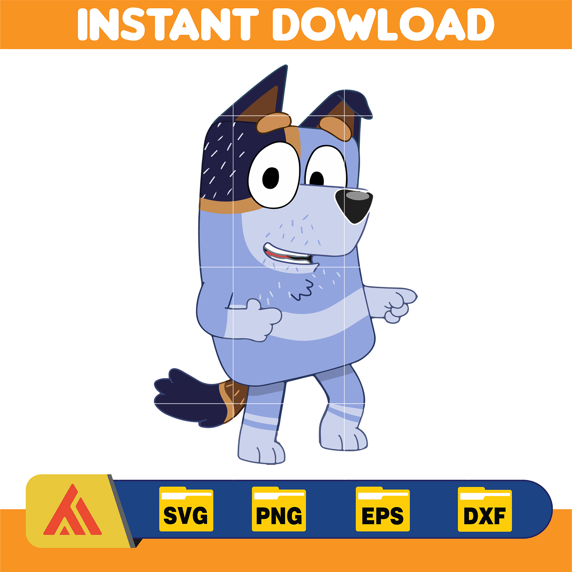 Bluey SVG, Bluey Cut Files, Bluey Clipart, Bluey PNG, Bluey | Inspire ...