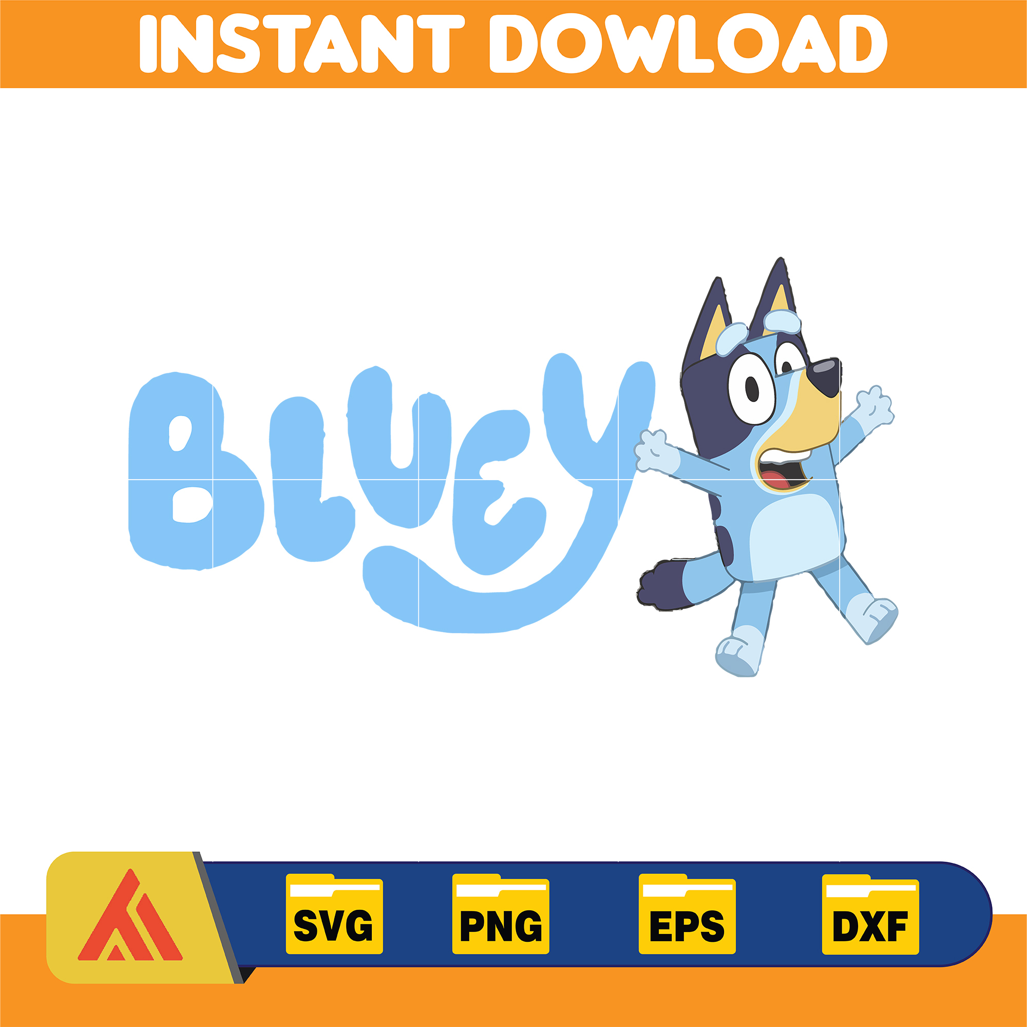 Bluey SVG, Bluey Cut Files, Bluey Clipart, Bluey PNG, Bluey | Inspire ...