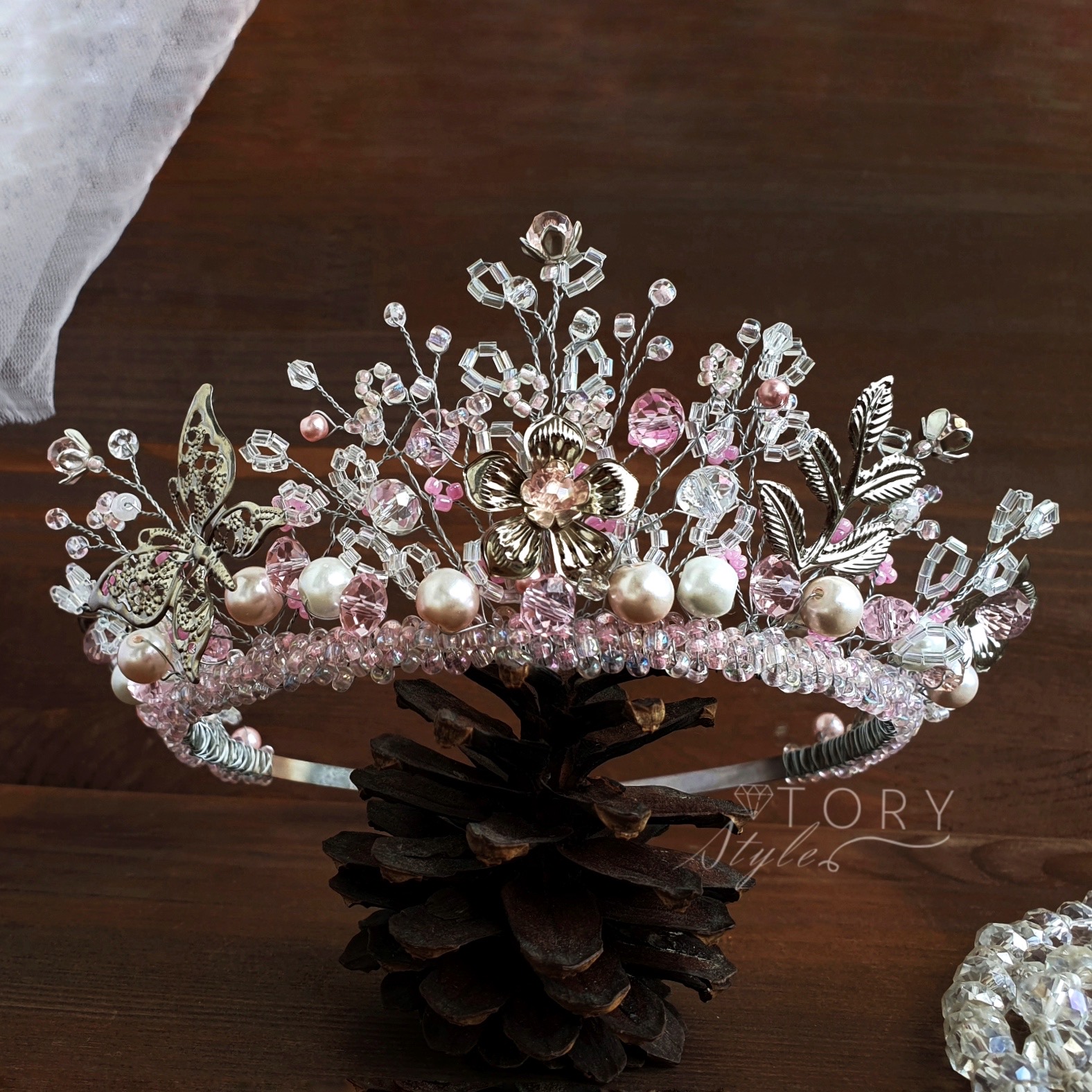 Elven tiara,White Crown,Children crown,Baby tiata, Flower cr - Inspire ...