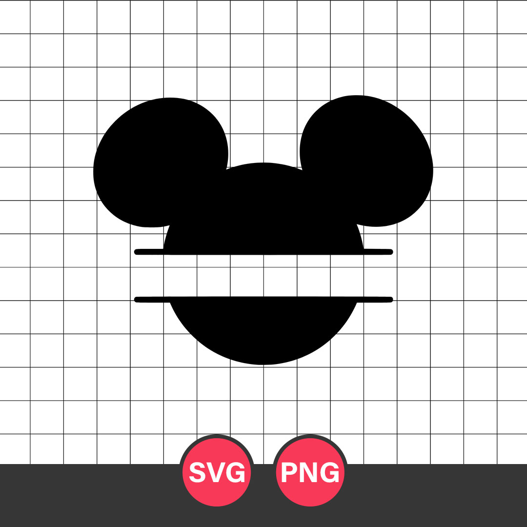Mickey Head Monogram Svg, Mickey Mouse Svg, Disney Svg, Png | Inspire ...