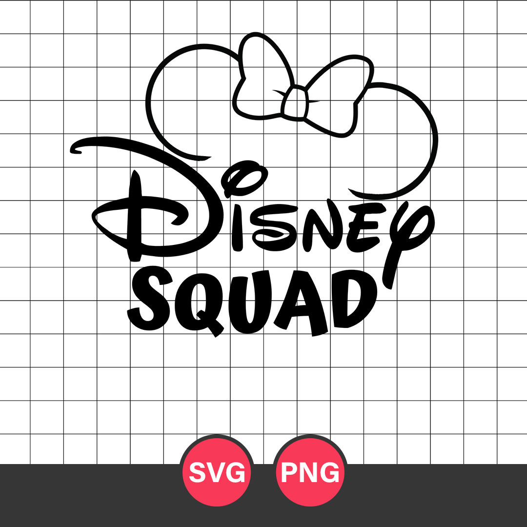 Disney Squad Svg, Minnie Squad Svg, Minnie Mouse Svg, Disney | Inspire ...