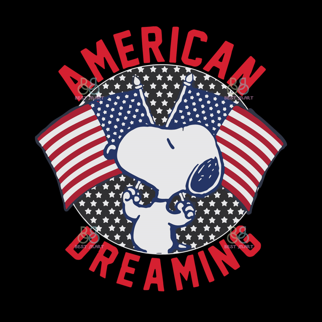 Peanuts Snoopy American Dreaming Svg, 4Th Of July, Snoopy Sv | Inspire ...