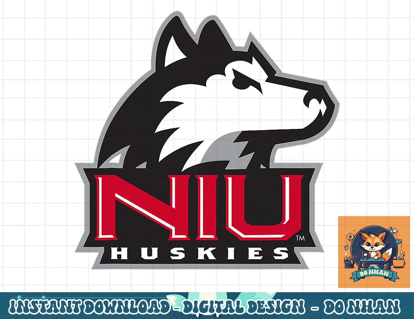 Northern Illinois Huskies Logo NIU Athletics Official Athletics