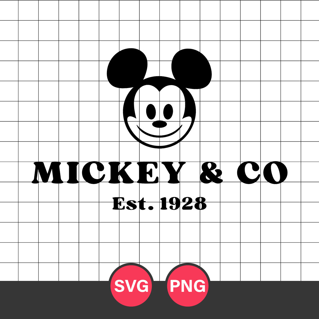 Mickey & Co Est.1928 Svg, Mickey Mouse Svg, Disney Svg, Png | Inspire ...