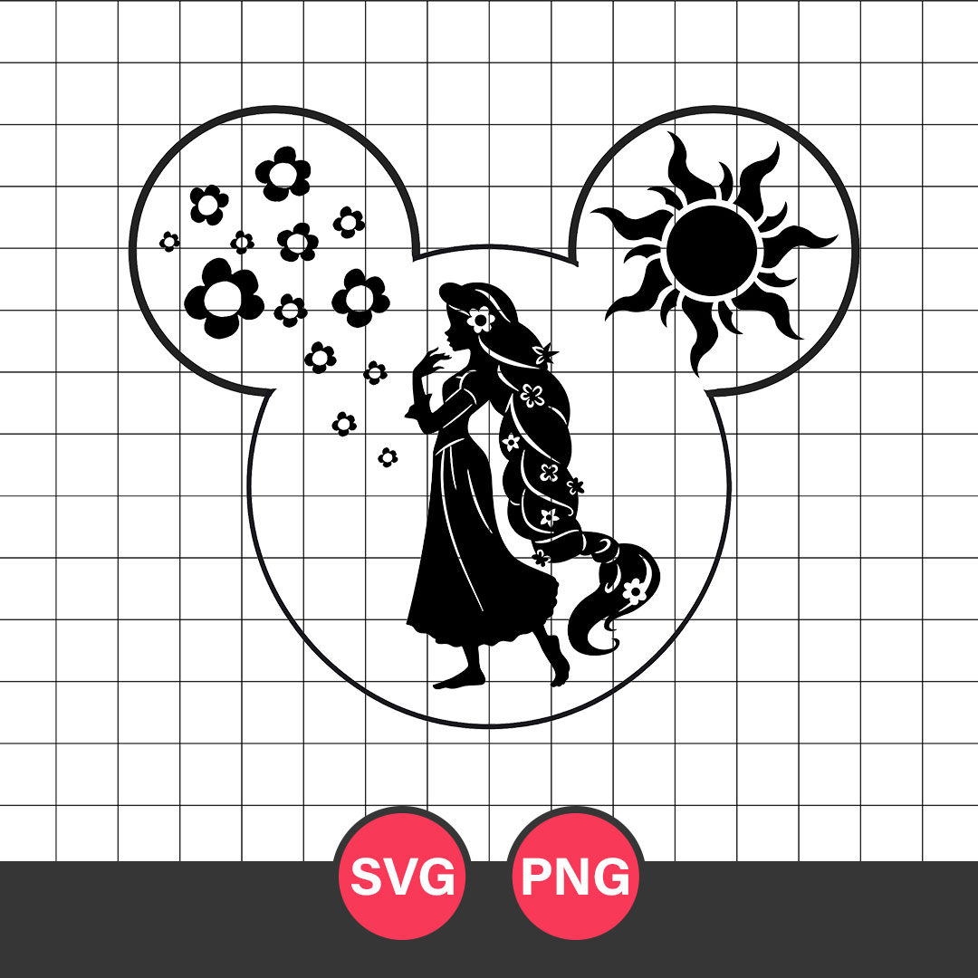 Tangled Mickey Ears Svg, Disney Princess Svg, Mickey Svg, Di | Inspire ...