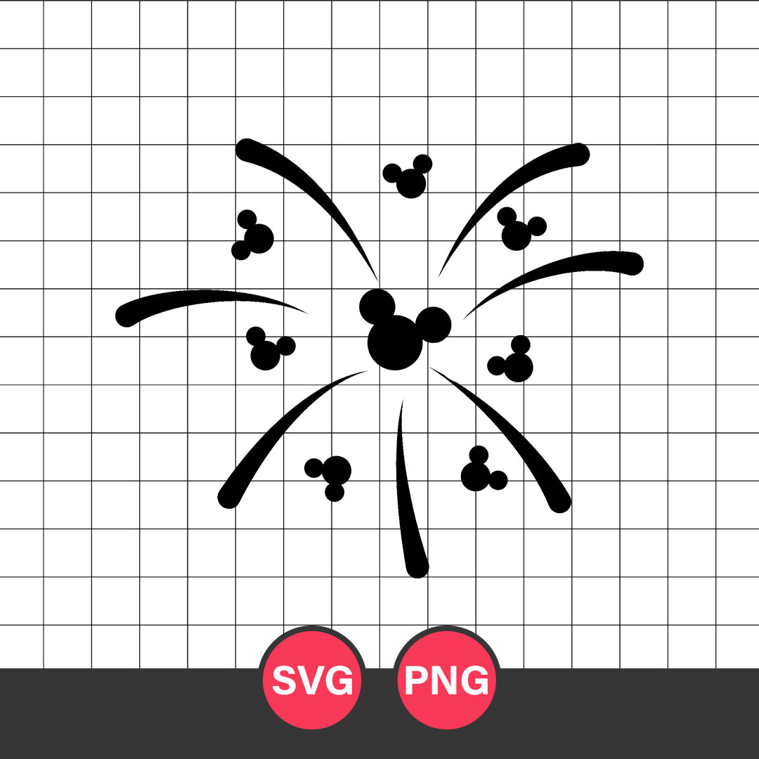 Fireworks Mickey Svg, Mickey Mouse Svg, Disney Svg, Png Digi - Inspire ...