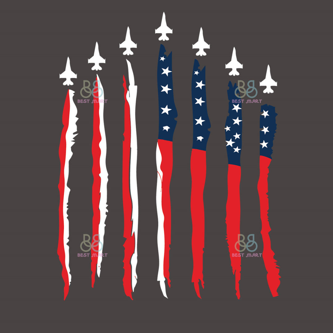 American Flag Usa Airplane Svg, 4Th Of July Svg, Usa Airplan | Inspire ...