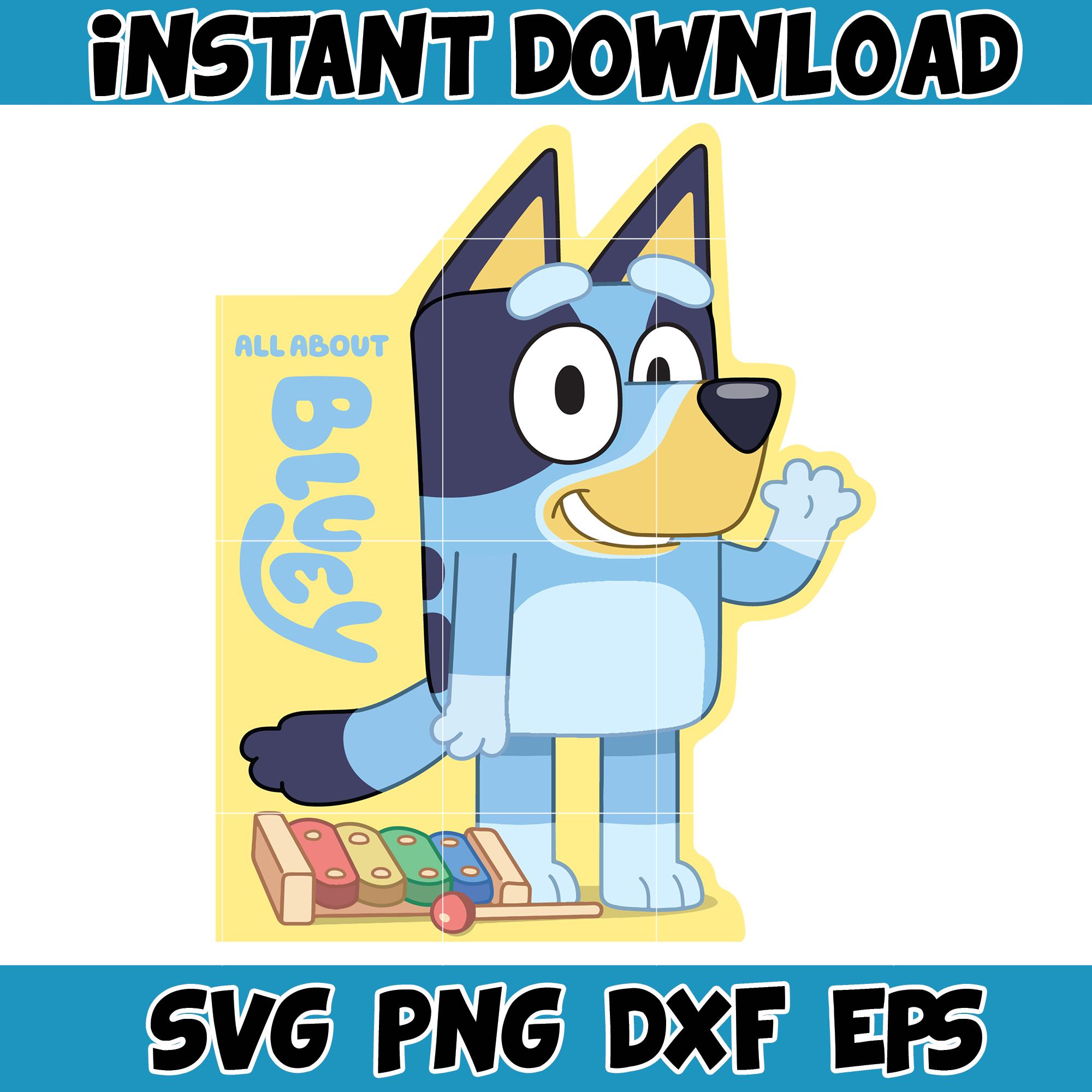 Bluey SVG, Bluey Cut Files, Bluey Clipart, Bluey PNG, Bluey - Inspire ...