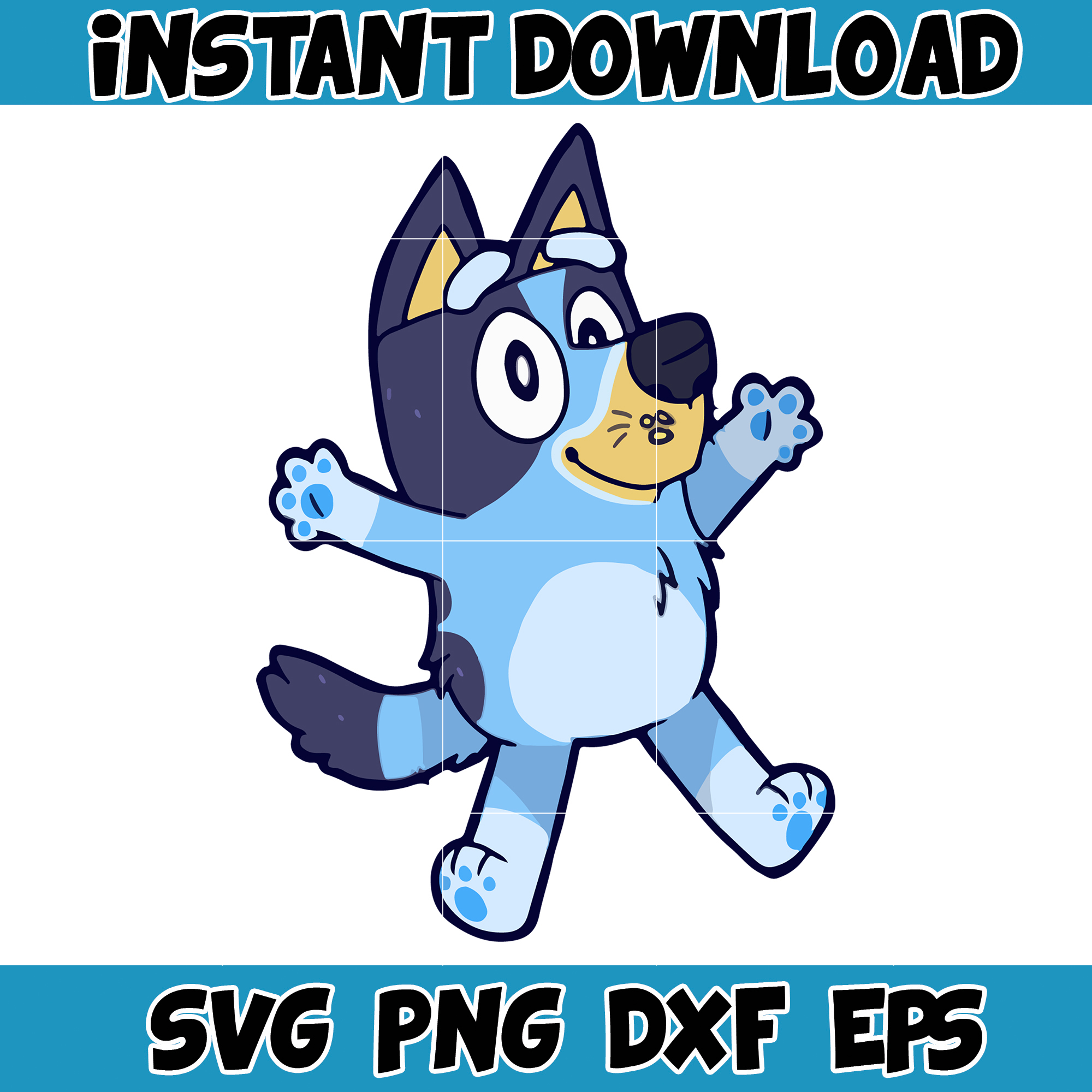 Bluey SVG, Bluey Cut Files, Bluey Clipart, Bluey PNG, Bluey | Inspire ...