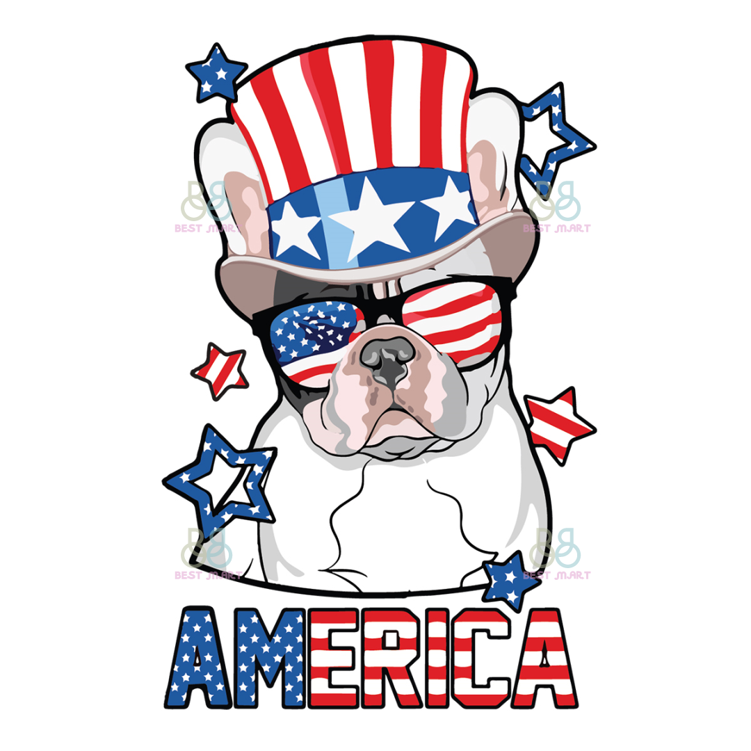 Bulldog American Svg, 4Th Of July, American Flag Svg, French | Inspire ...