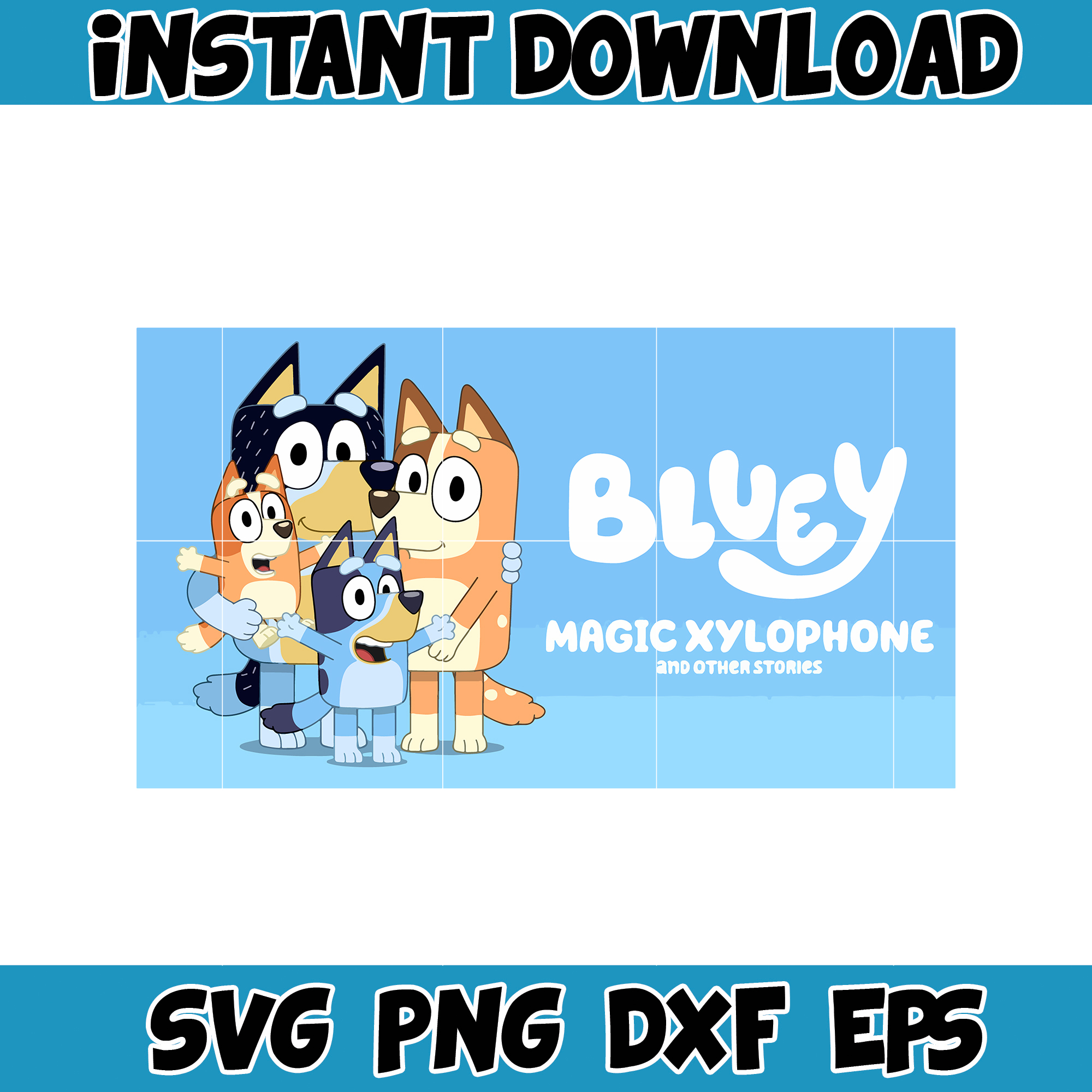 Bluey SVG, Bluey Cut Files, Bluey Clipart, Bluey PNG, Bluey - Inspire ...