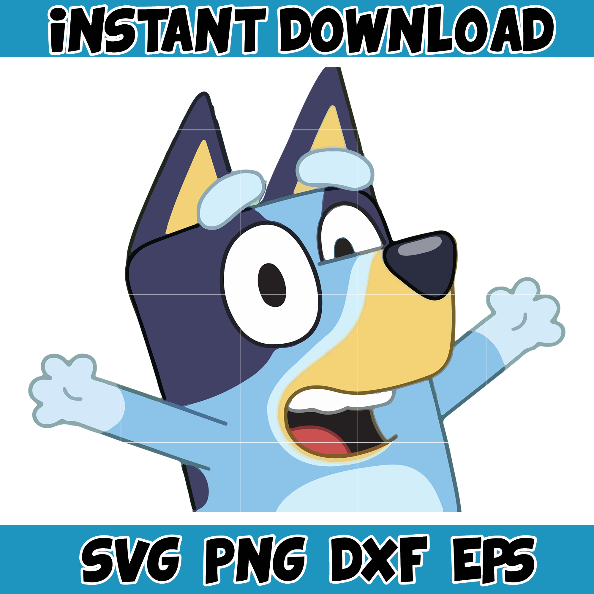 Bluey SVG, Bluey Cut Files, Bluey Clipart, Bluey PNG, Bluey | Inspire ...