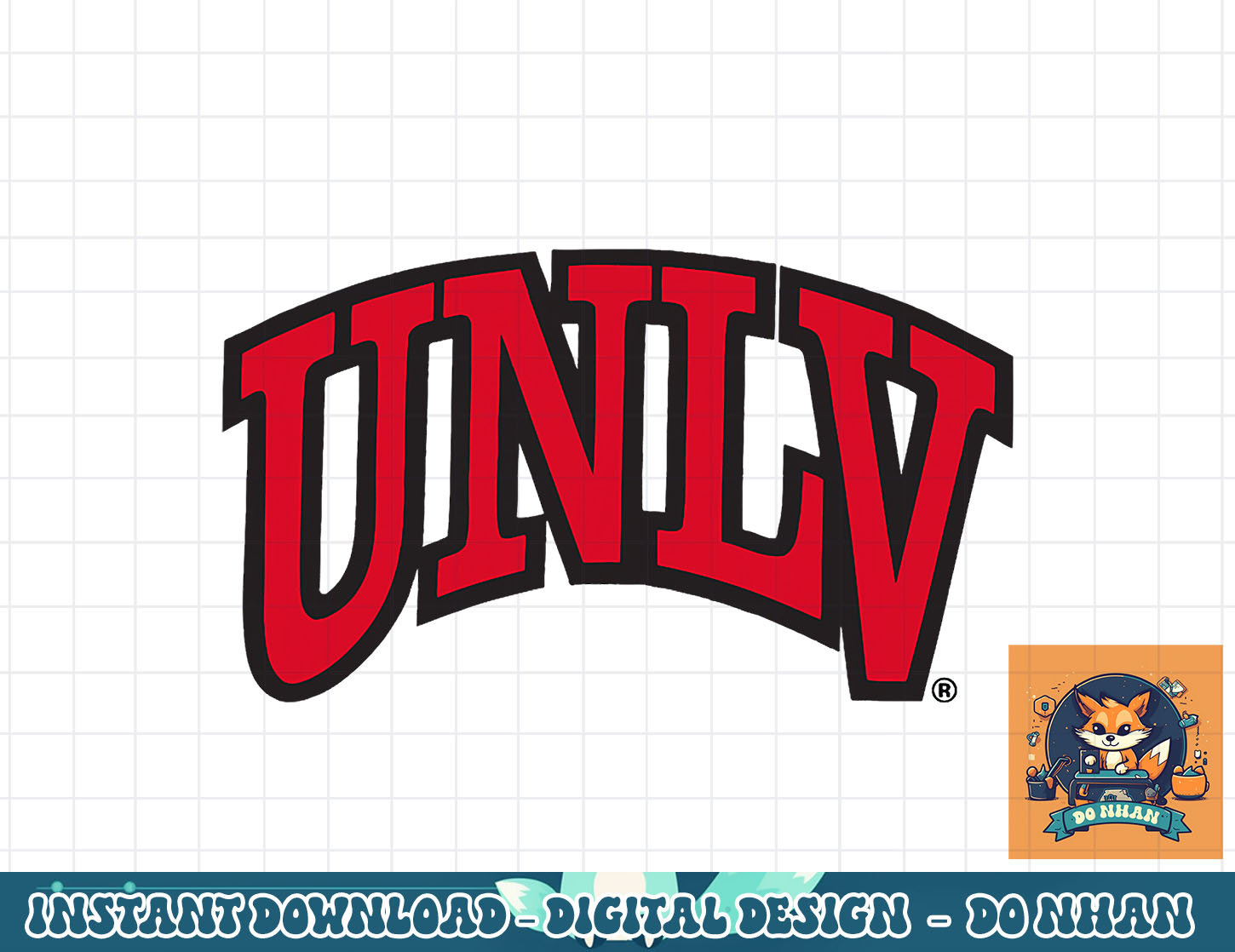 UNLV Rebels Icon Logo Officially Licensed png, sublimation | Inspire Uplift