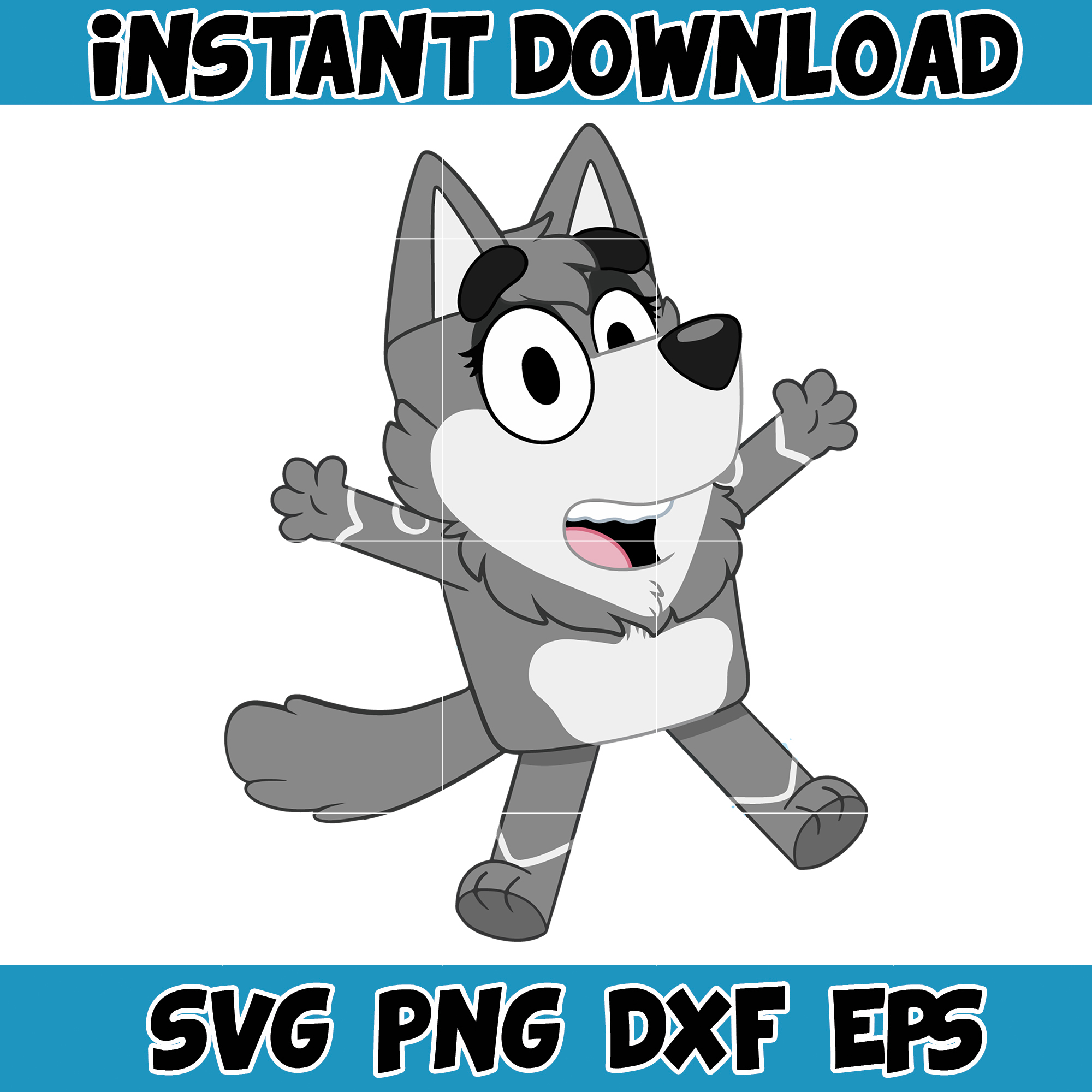 Bluey SVG, Bluey Cut Files, Bluey Clipart, Bluey PNG, Bluey - Inspire ...