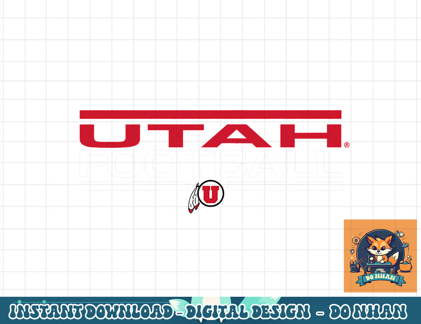 Utah Utes Football Tackle Black Officially Licensed png, su | Inspire ...
