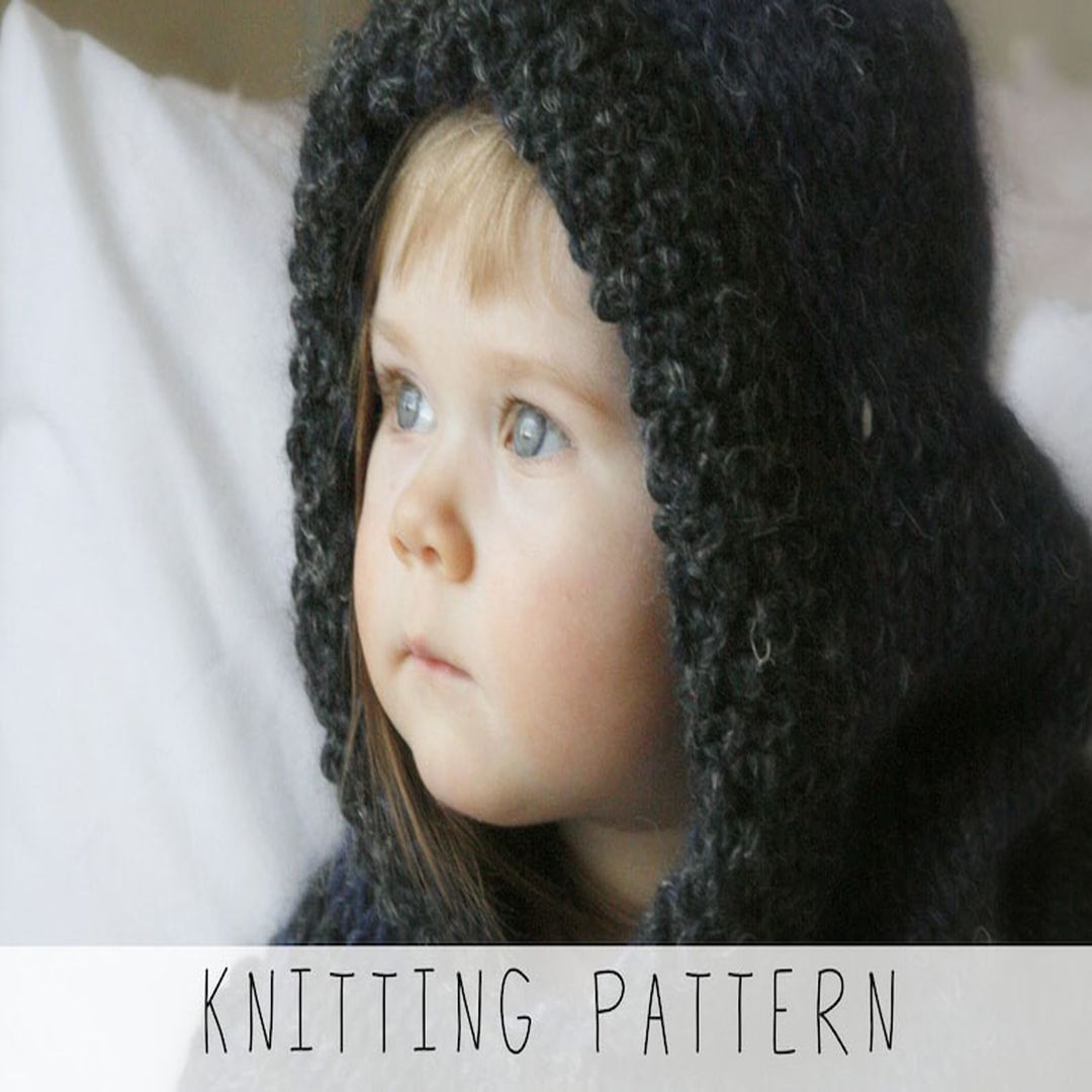 KNITTING PATTERN easy hooded cowl x Scoodie knit pattern x W | Inspire ...