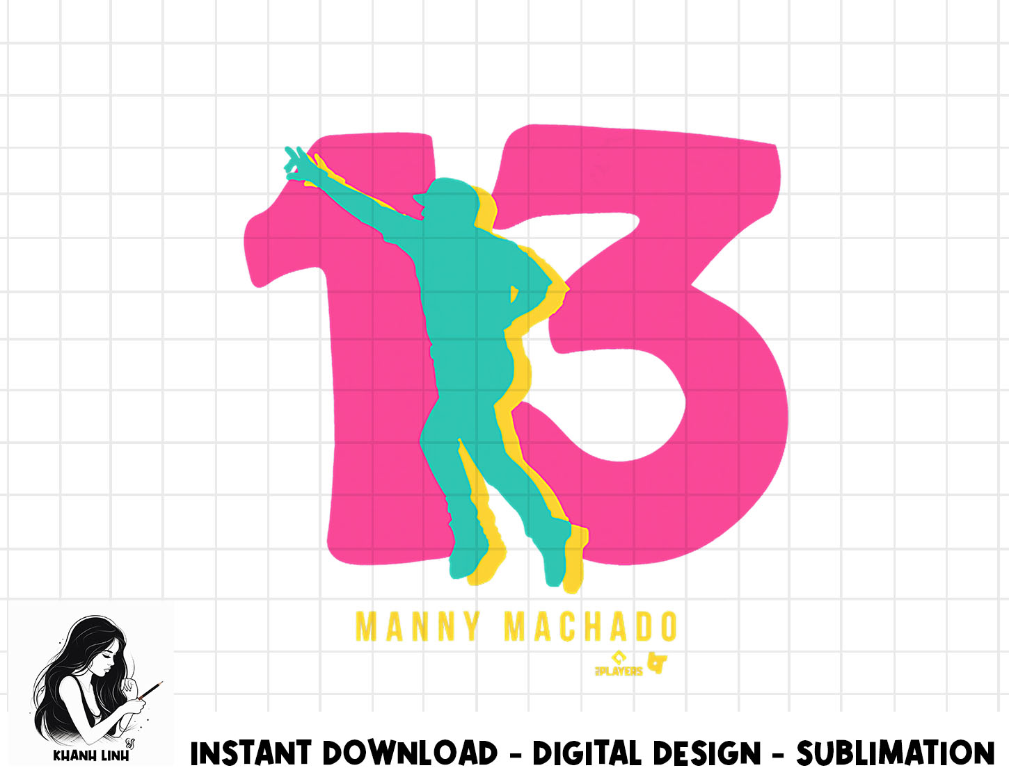 Manny Machado 13 San Diego - San Diego Baseball png, sublim | Inspire ...