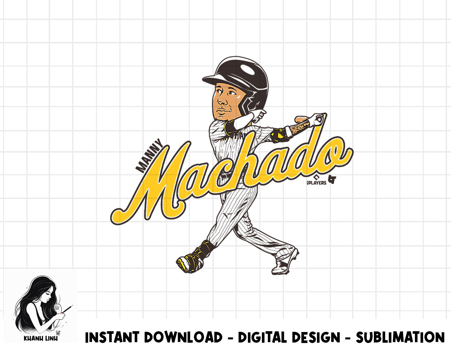 Manny Machado Caricature San Diego Baseball png, sublimatio - Inspire ...