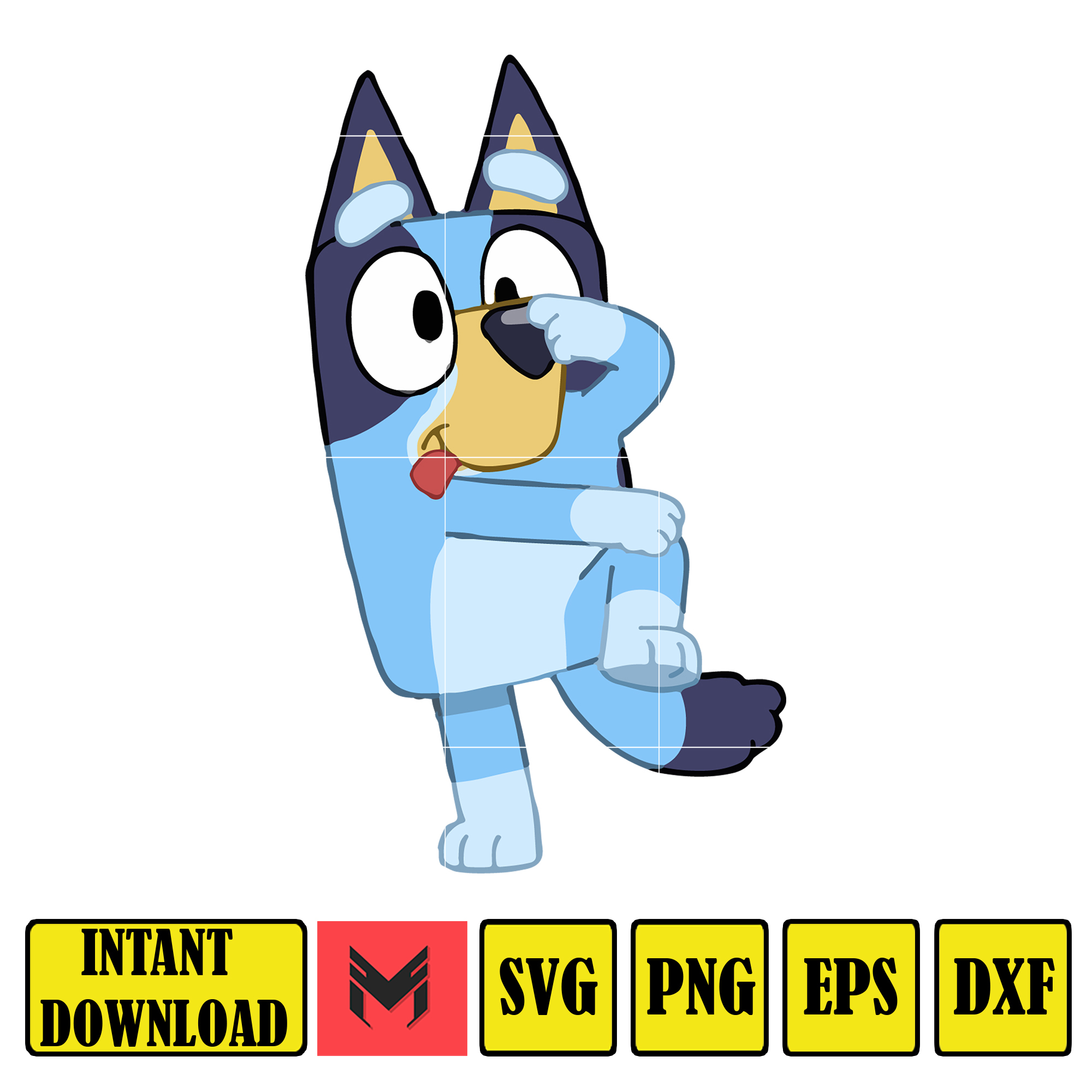 Bluey SVG, Bluey Cut Files, Bluey Clipart, Bluey PNG, Bluey | Inspire ...