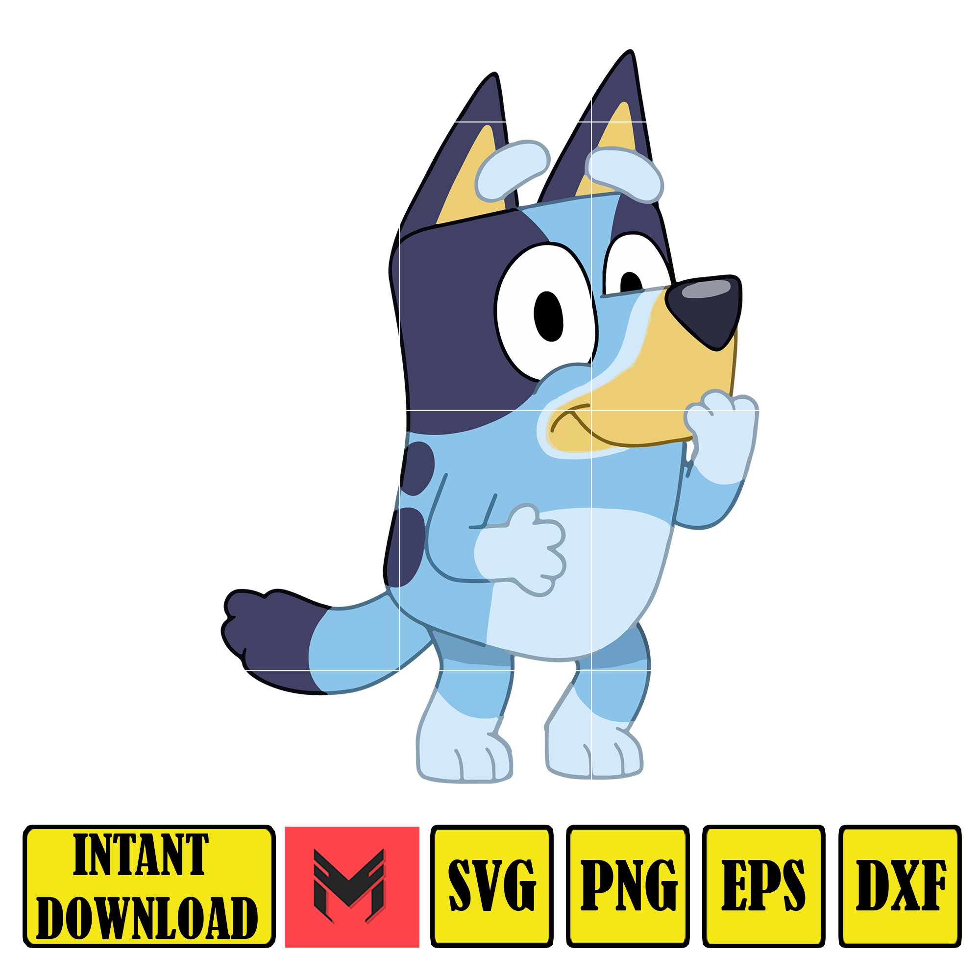 Bluey SVG, Bluey Cut Files, Bluey Clipart, Bluey PNG, Bluey | Inspire ...