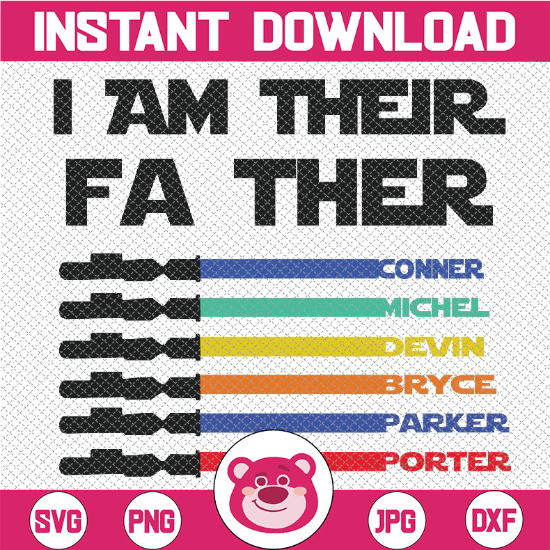 Personalized I am Their Father Svg, Father Gift Svg, Father' | Inspire ...