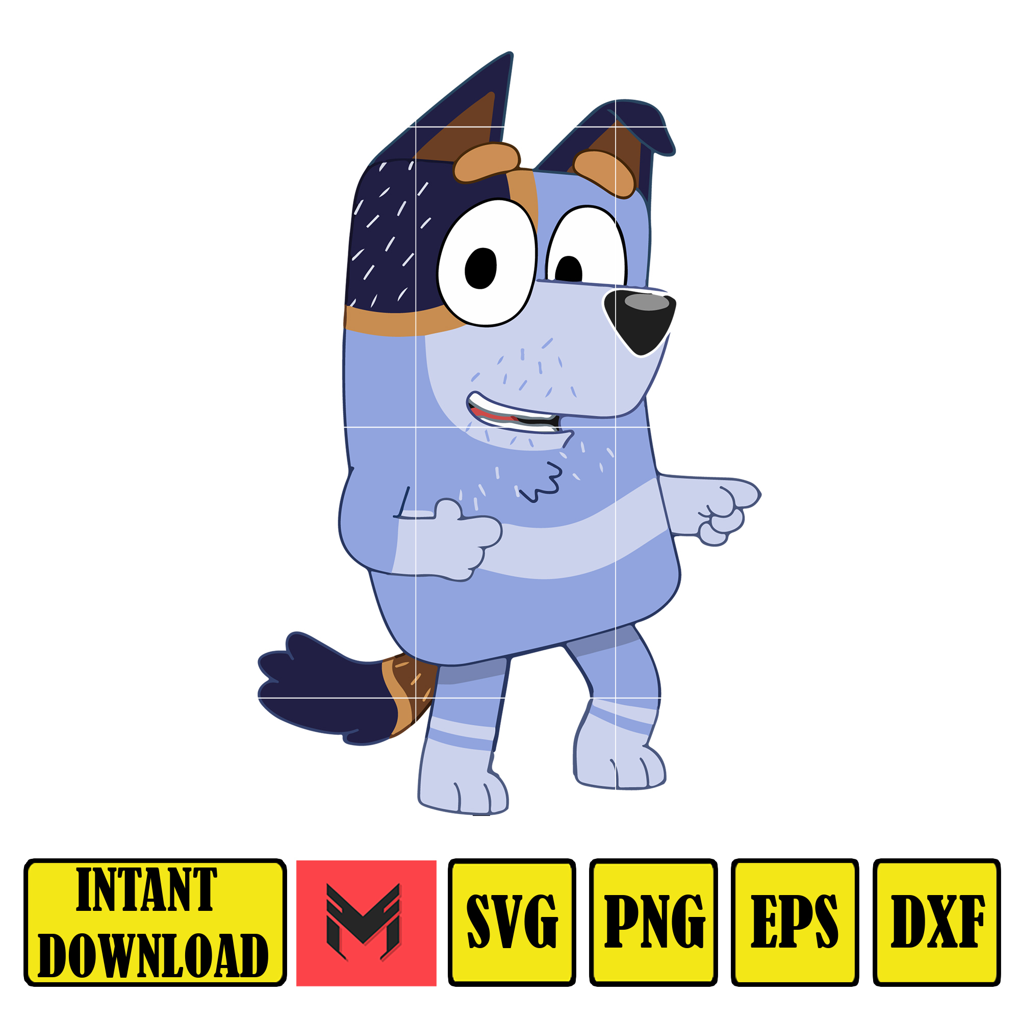 Bluey SVG, Bluey Cut Files, Bluey Clipart, Bluey PNG, Bluey | Inspire ...