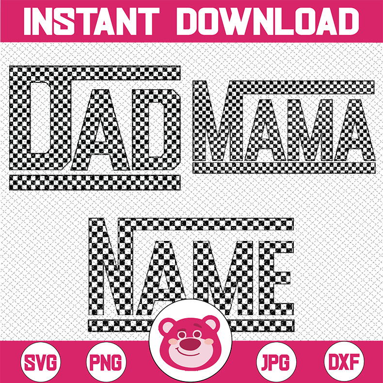 Personalized svg file Checkered Custom SVG, Custom PNG, Cust | Inspire ...