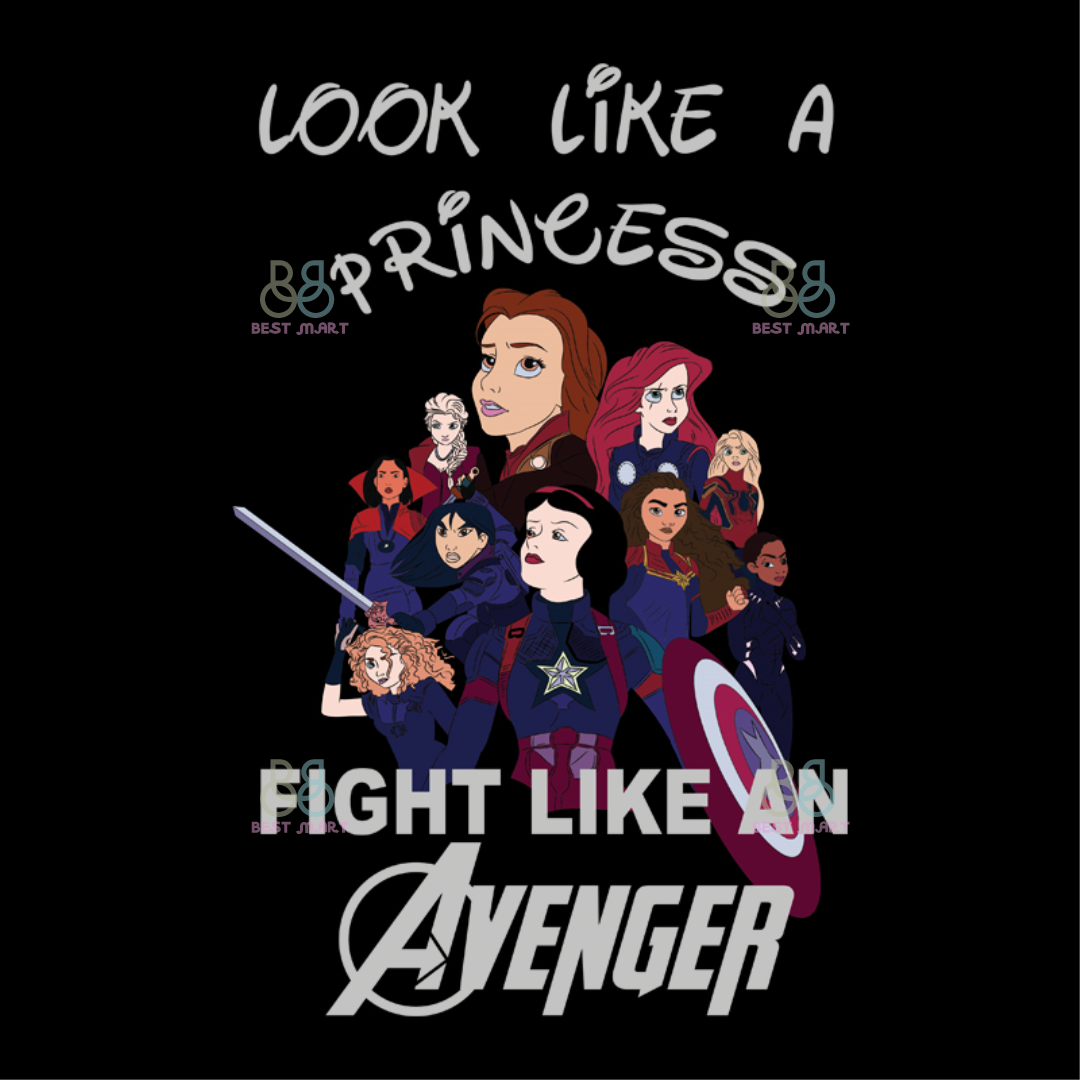 A Princess Fight Like An Avenger Svg, Disney Svg, Avenger Sv - Inspire ...