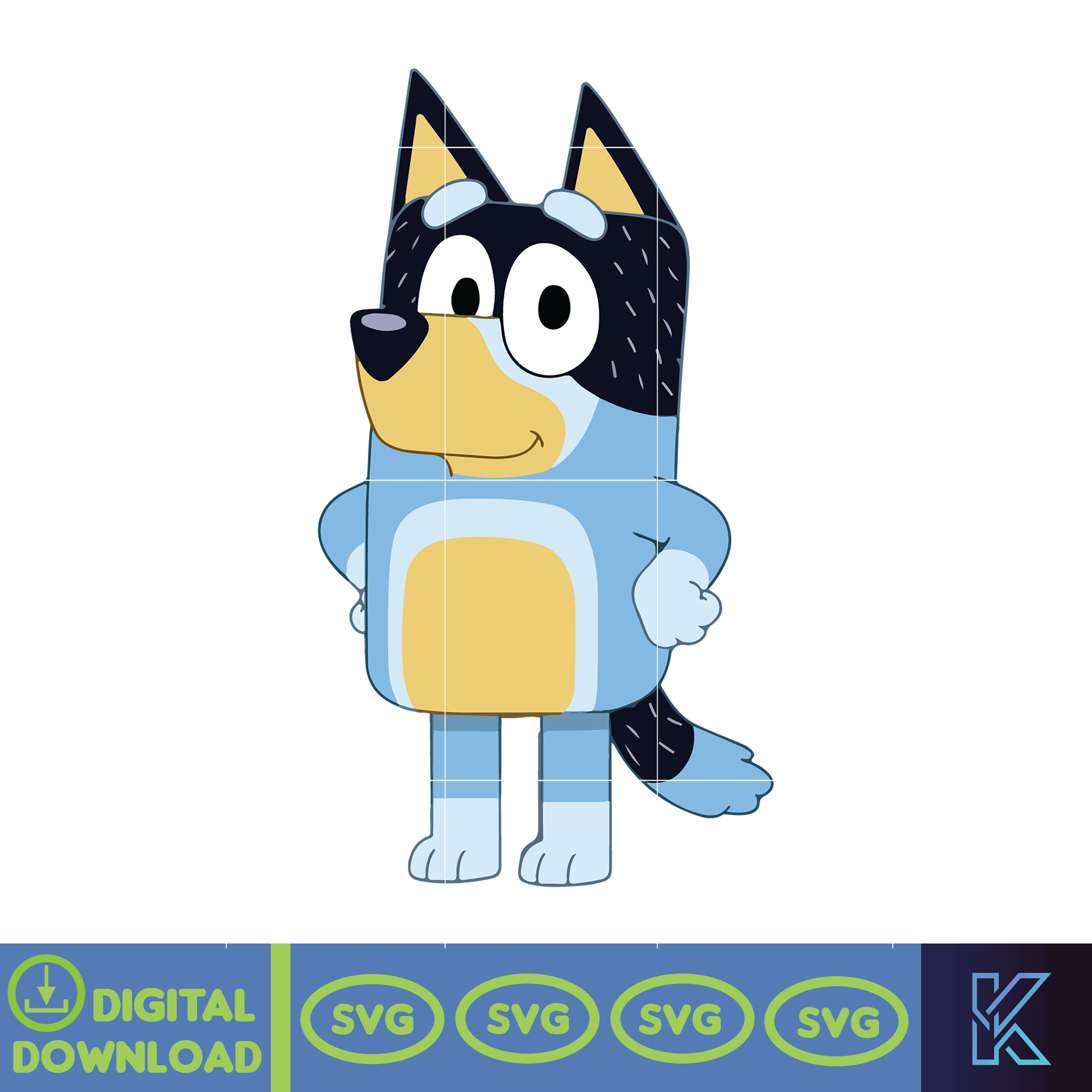 Bluey SVG, Bluey Cut Files, Bluey Clipart, Bluey PNG, Bluey | Inspire ...