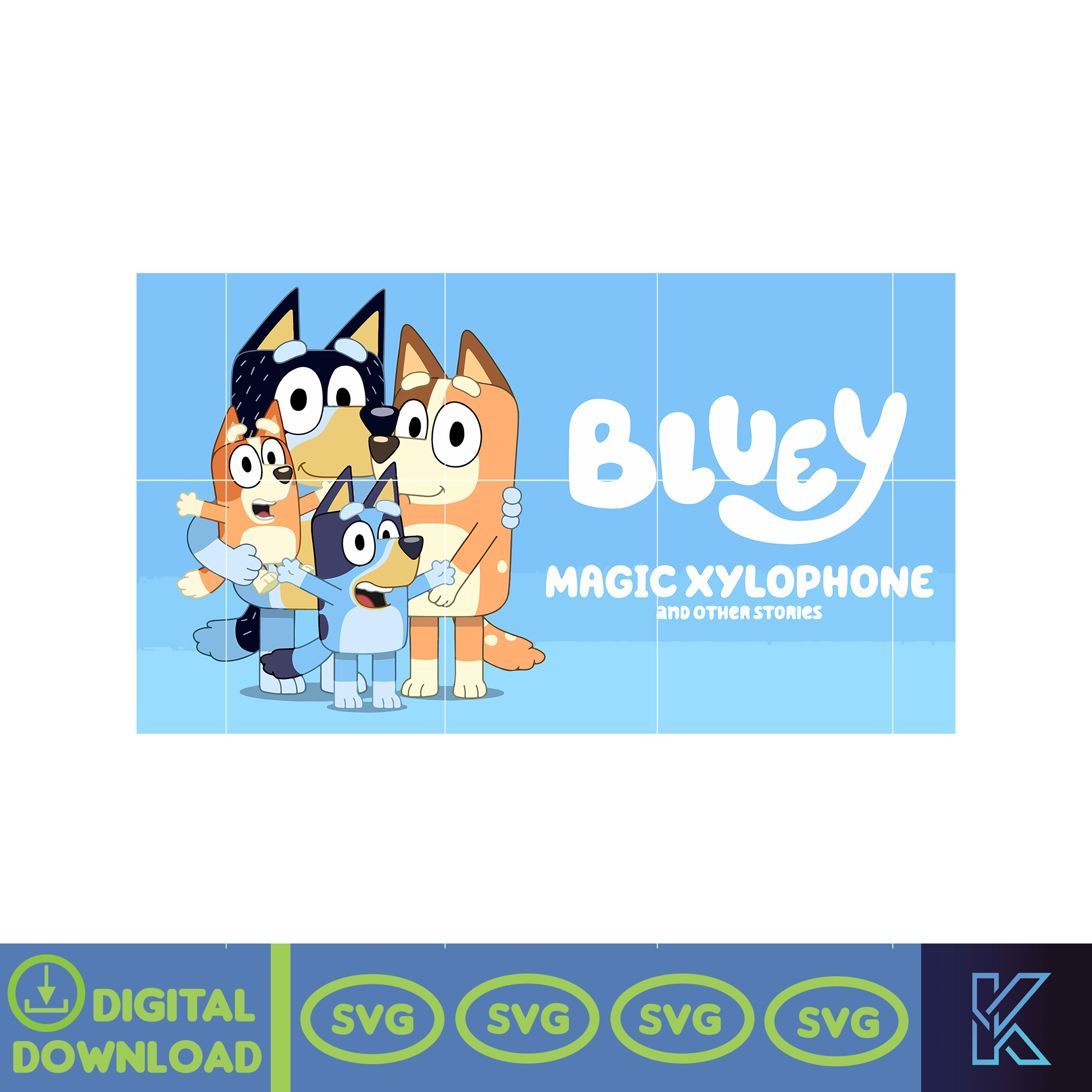 Bluey SVG, Bluey Cut Files, Bluey Clipart, Bluey PNG, Bluey | Inspire ...