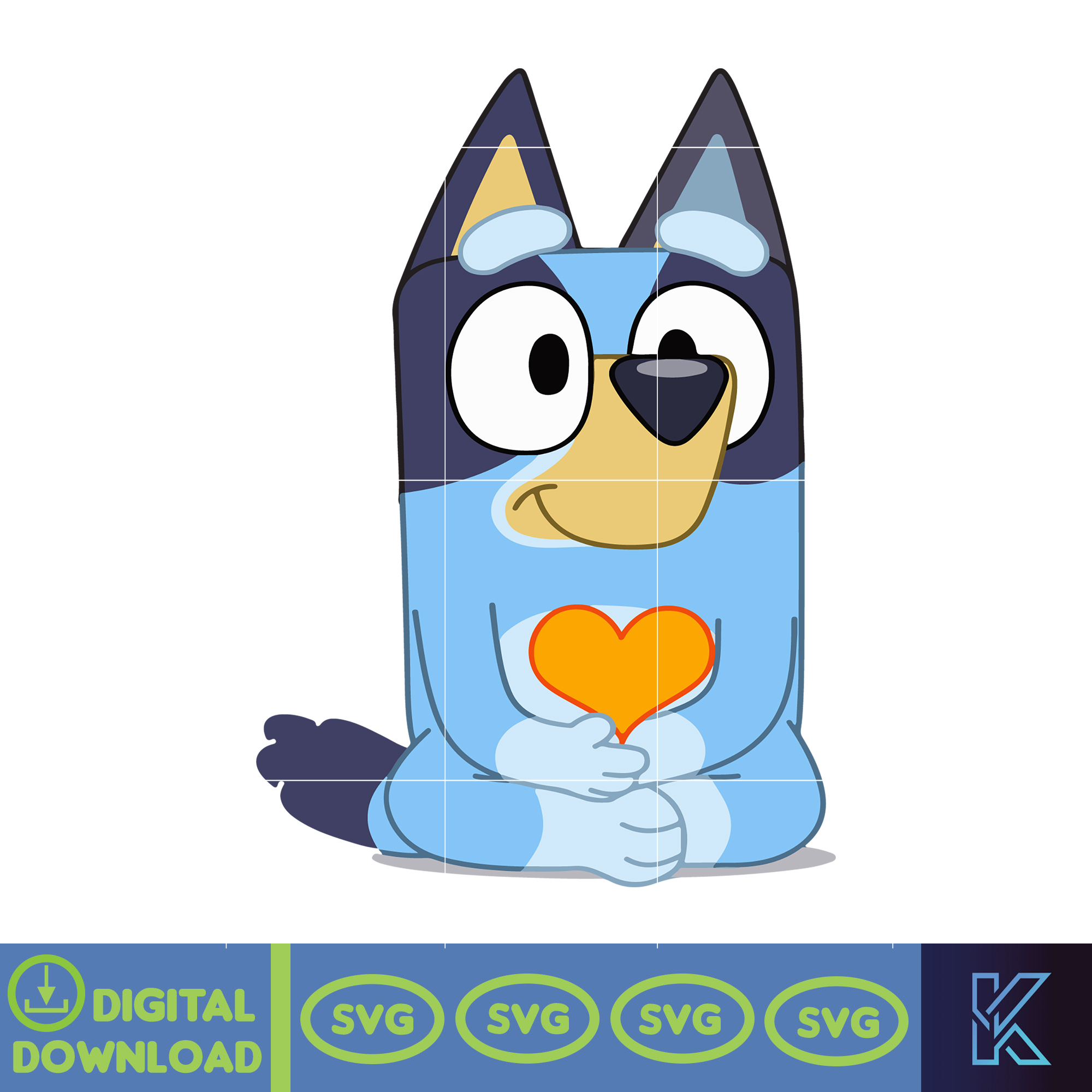 Bluey SVG, Bluey Cut Files, Bluey Clipart, Bluey PNG, Bluey | Inspire ...