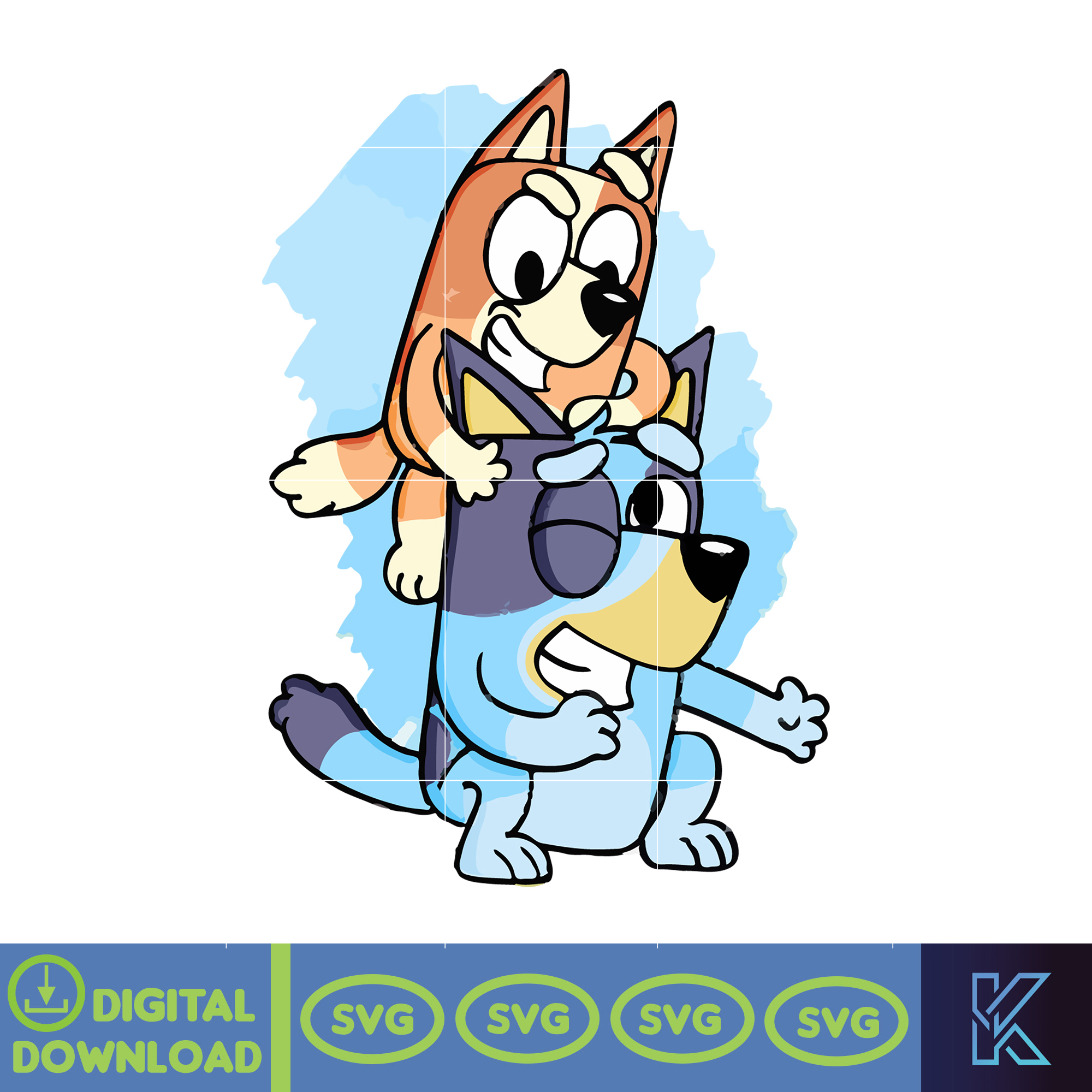 Bluey SVG, Bluey Cut Files, Bluey Clipart, Bluey PNG, Bluey | Inspire ...