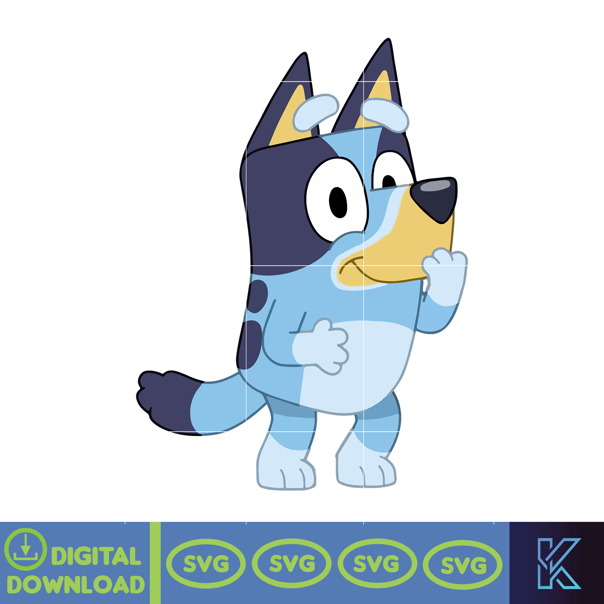Bluey SVG, Bluey Cut Files, Bluey Clipart, Bluey PNG, Bluey | Inspire ...