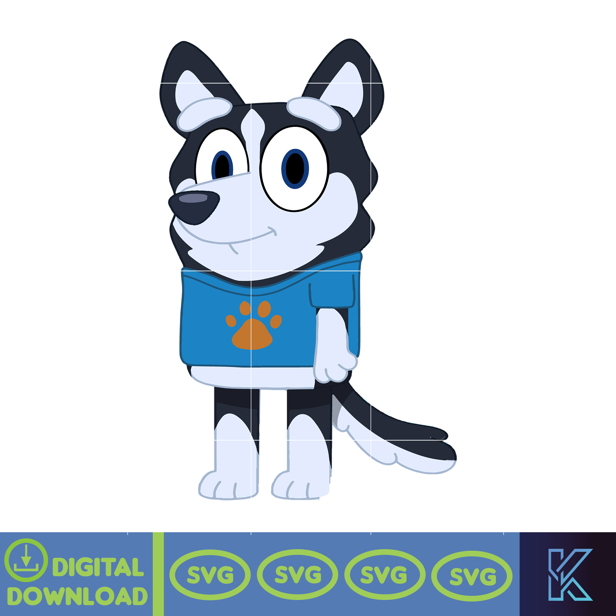 Bluey SVG, Bluey Cut Files, Bluey Clipart, Bluey PNG, Bluey | Inspire ...