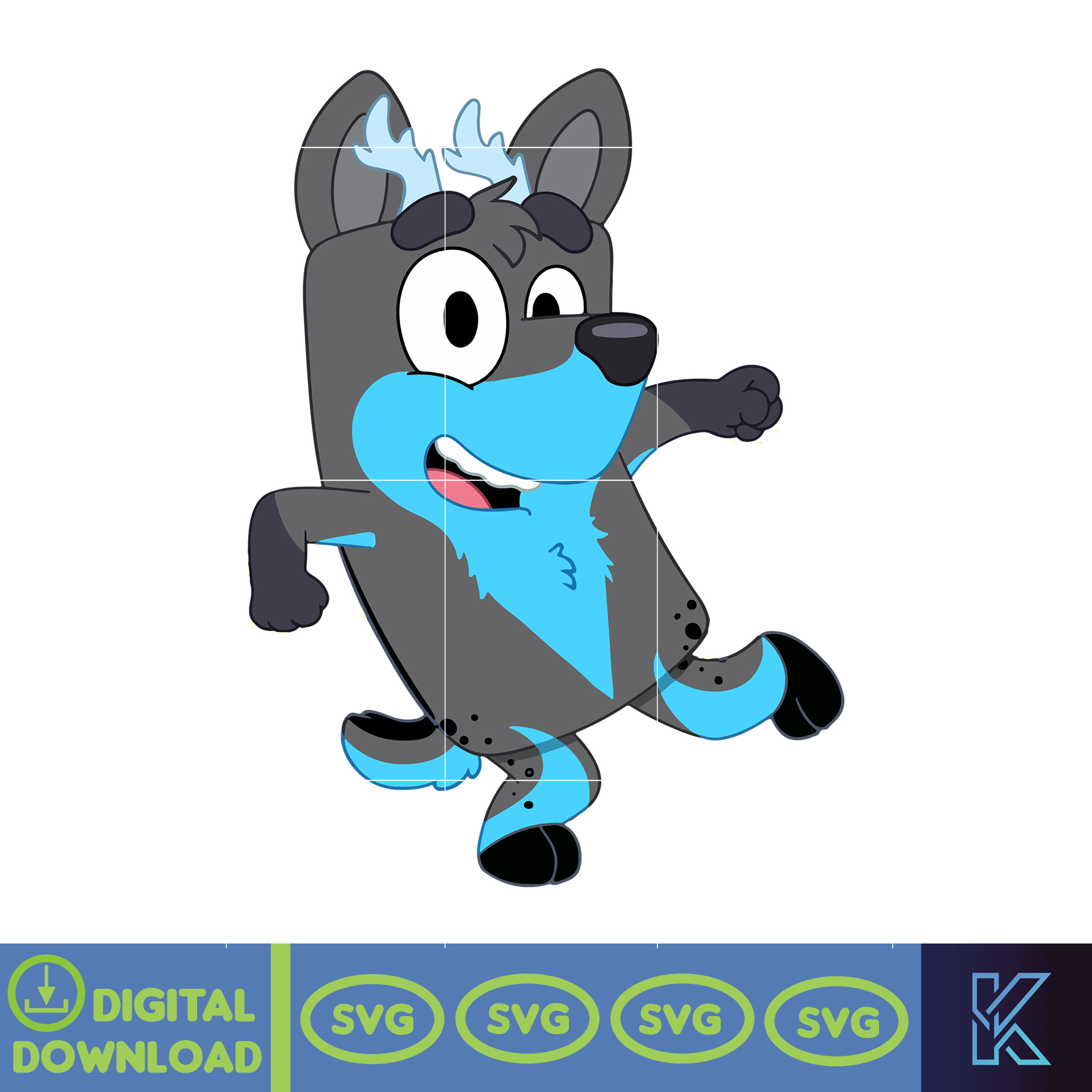 Bluey SVG, Bluey Cut Files, Bluey Clipart, Bluey PNG, Bluey | Inspire ...