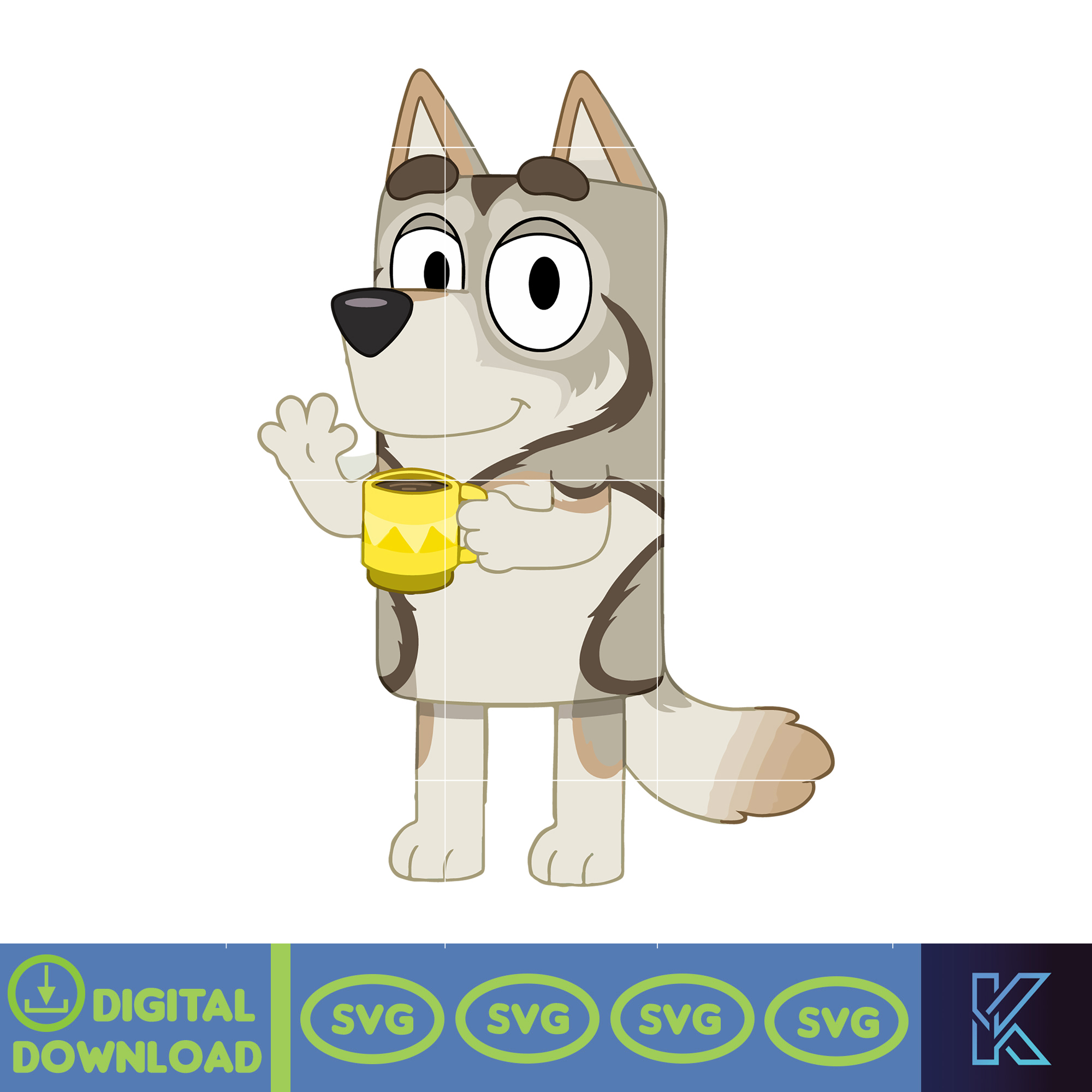 Bluey SVG, Bluey Cut Files, Bluey Clipart, Bluey PNG, Bluey | Inspire ...