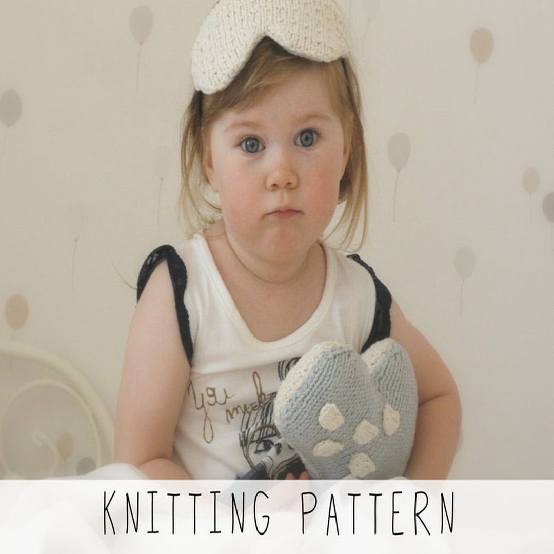 KNITTING PATTERN pillow x Sleeping mask knit pattern x DIY p | Inspire ...