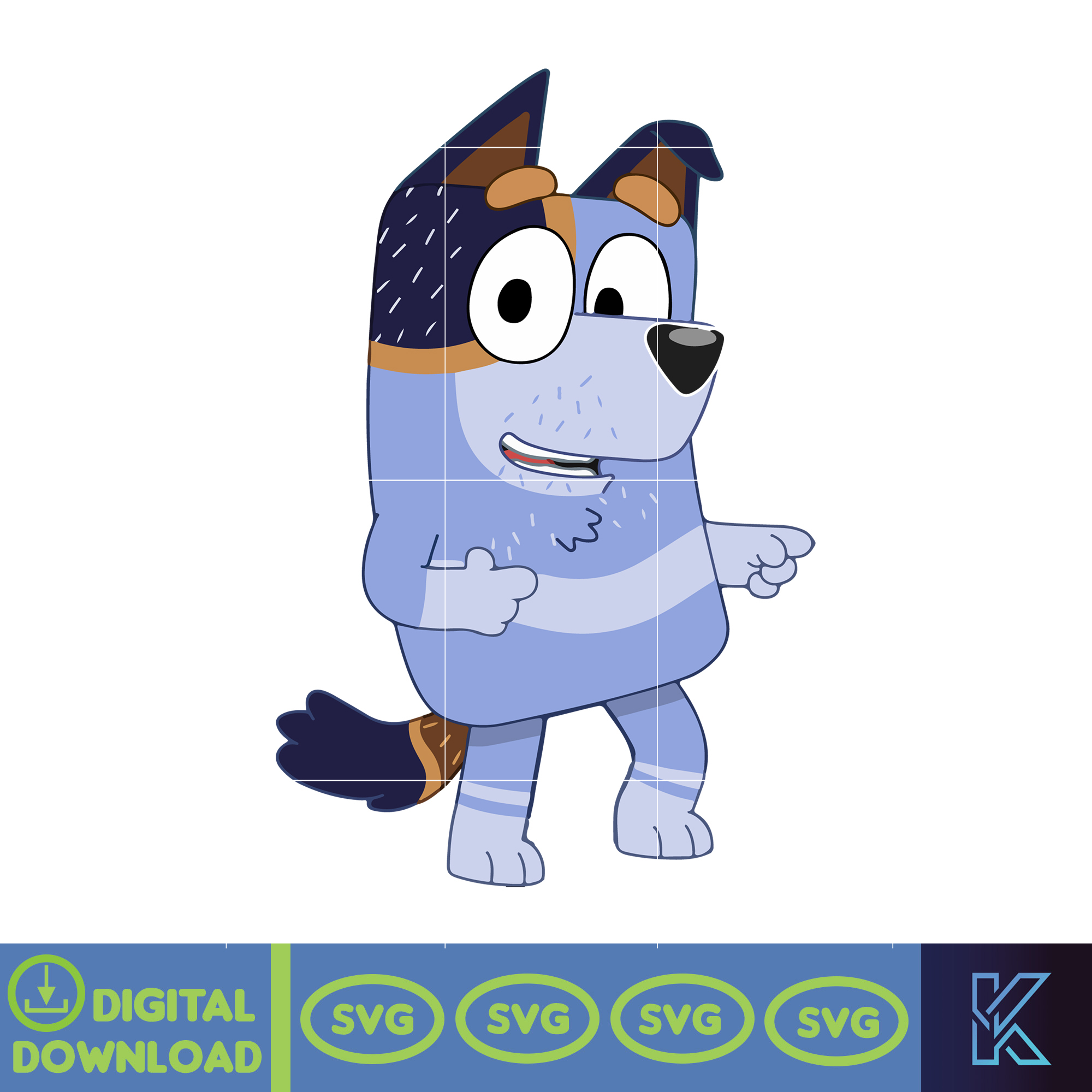 Bluey SVG, Bluey Cut Files, Bluey Clipart, Bluey PNG, Bluey | Inspire ...