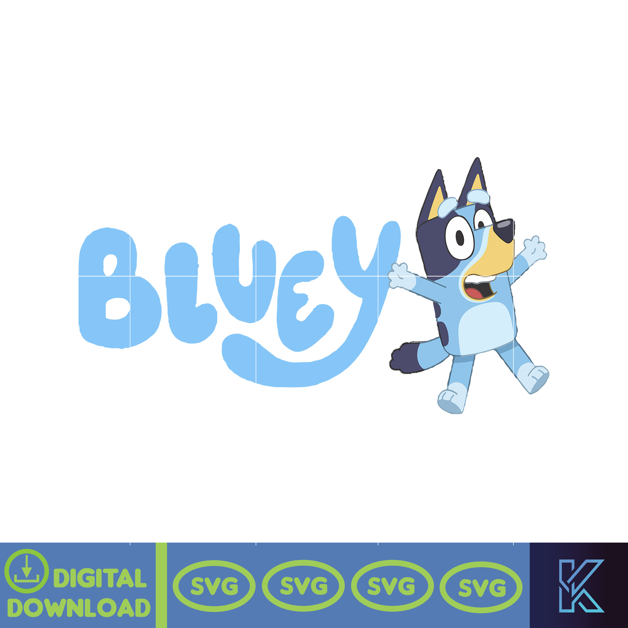 Bluey SVG, Bluey Cut Files, Bluey Clipart, Bluey PNG, Bluey | Inspire ...