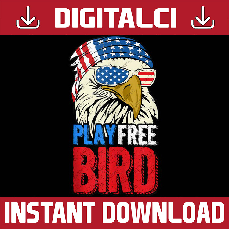 4th Of July American Flag Bald Eagle Mullet Play Free Bird M | Inspire ...